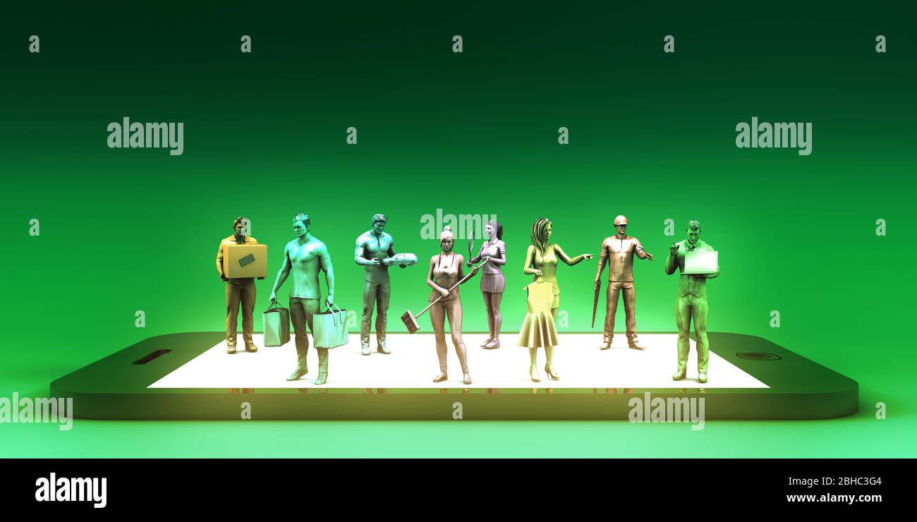 Different types of workers hi-res stock photography and images - Alamy