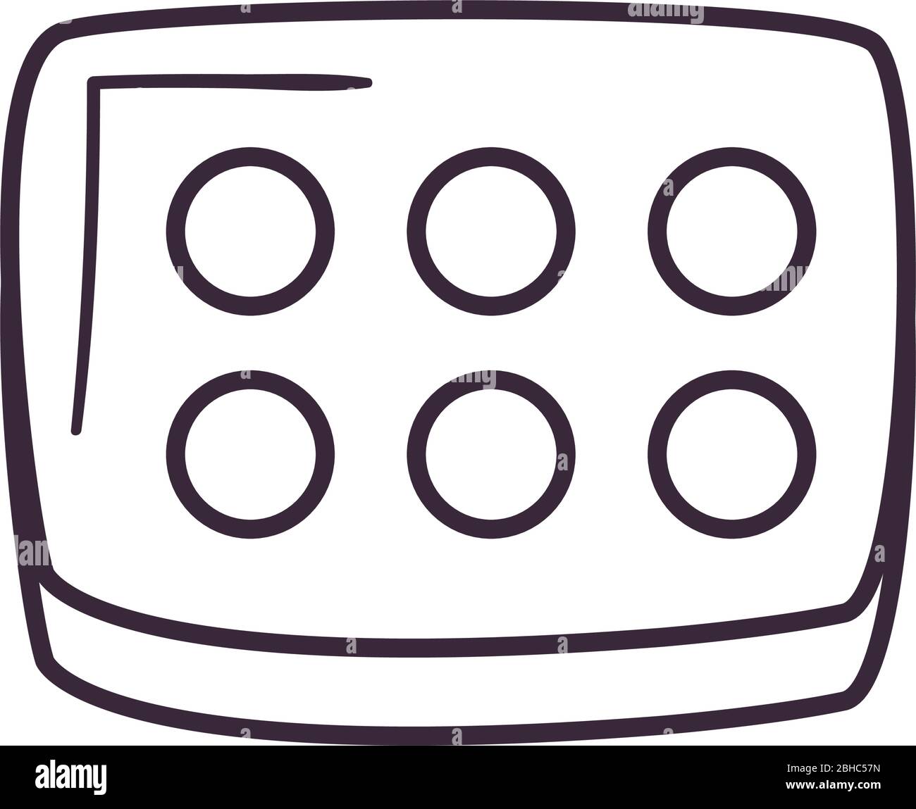 Paint palette line style icon design, Art creativity school abstract ...