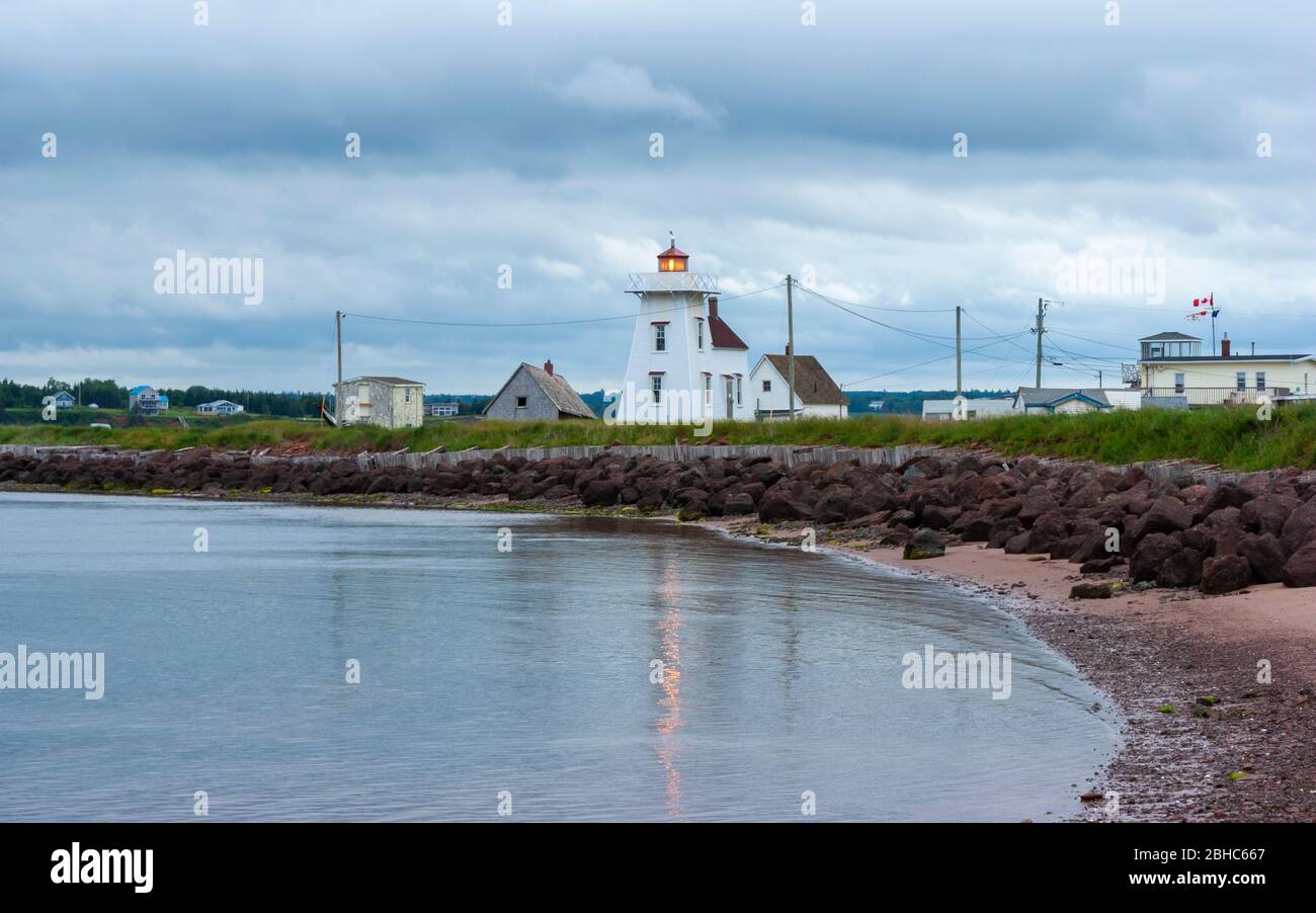 North Rustico Harbour Light - an active lighthouse on the coast of PEI ...