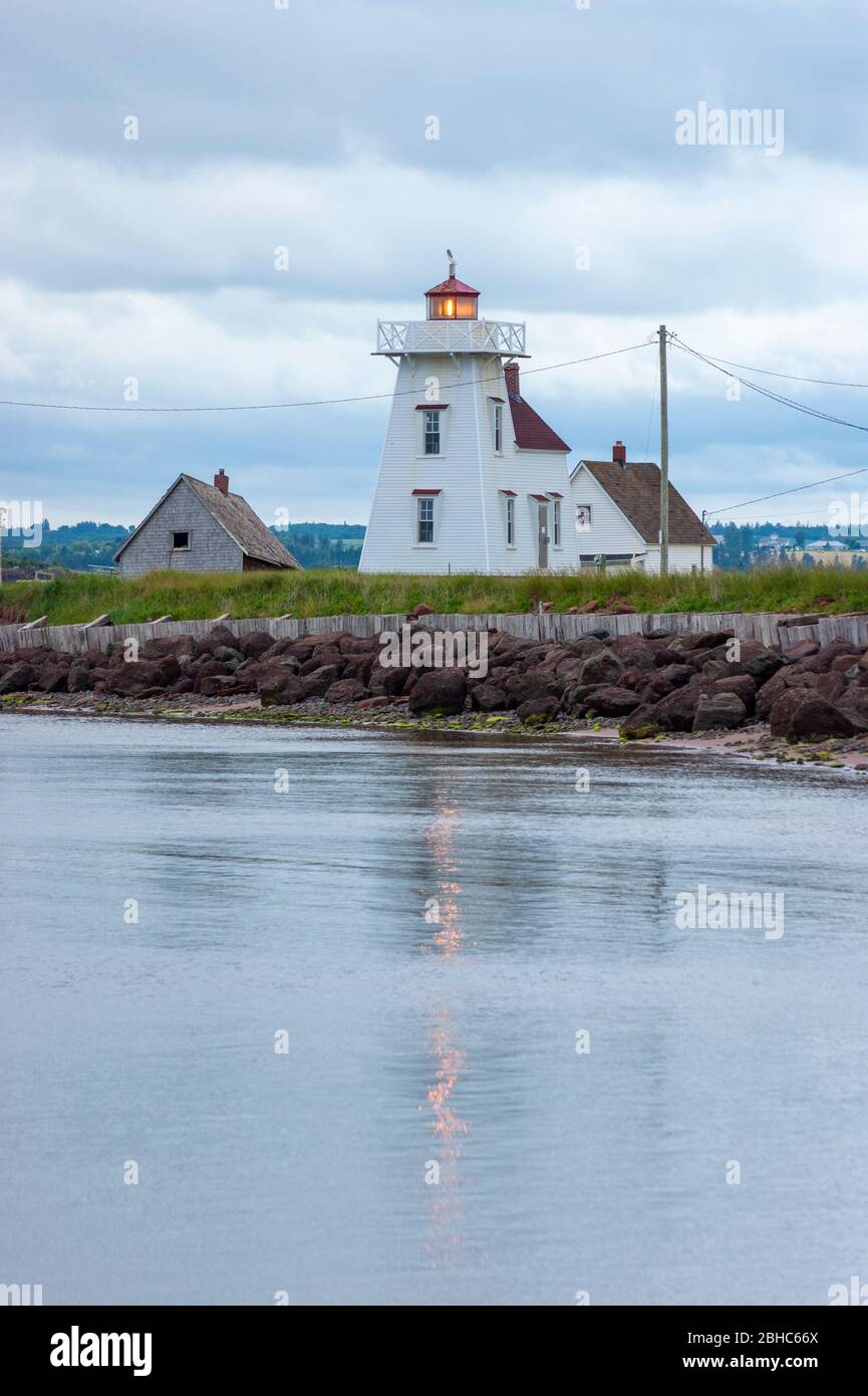 North Rustico Harbour Light - an active lighthouse on the coast of PEI ...