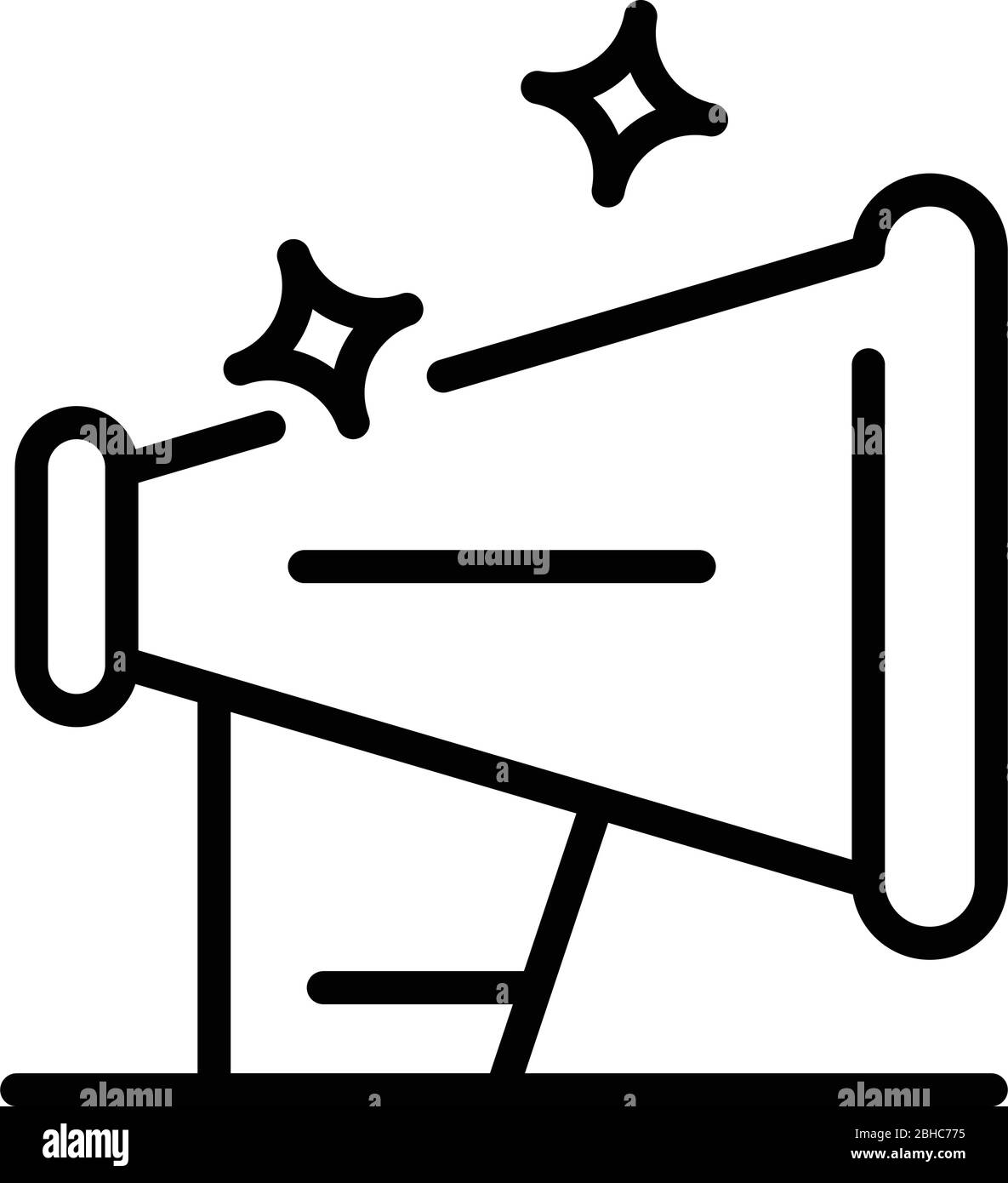 Directors megaphone icon, outline style Stock Vector Image & Art - Alamy