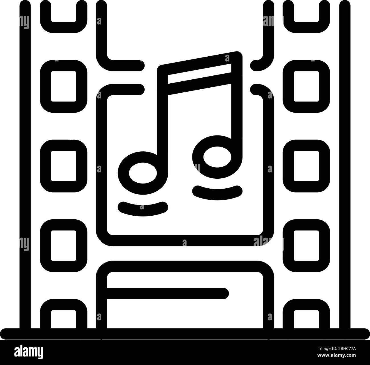 Movie music score Black and White Stock Photos & Images - Alamy