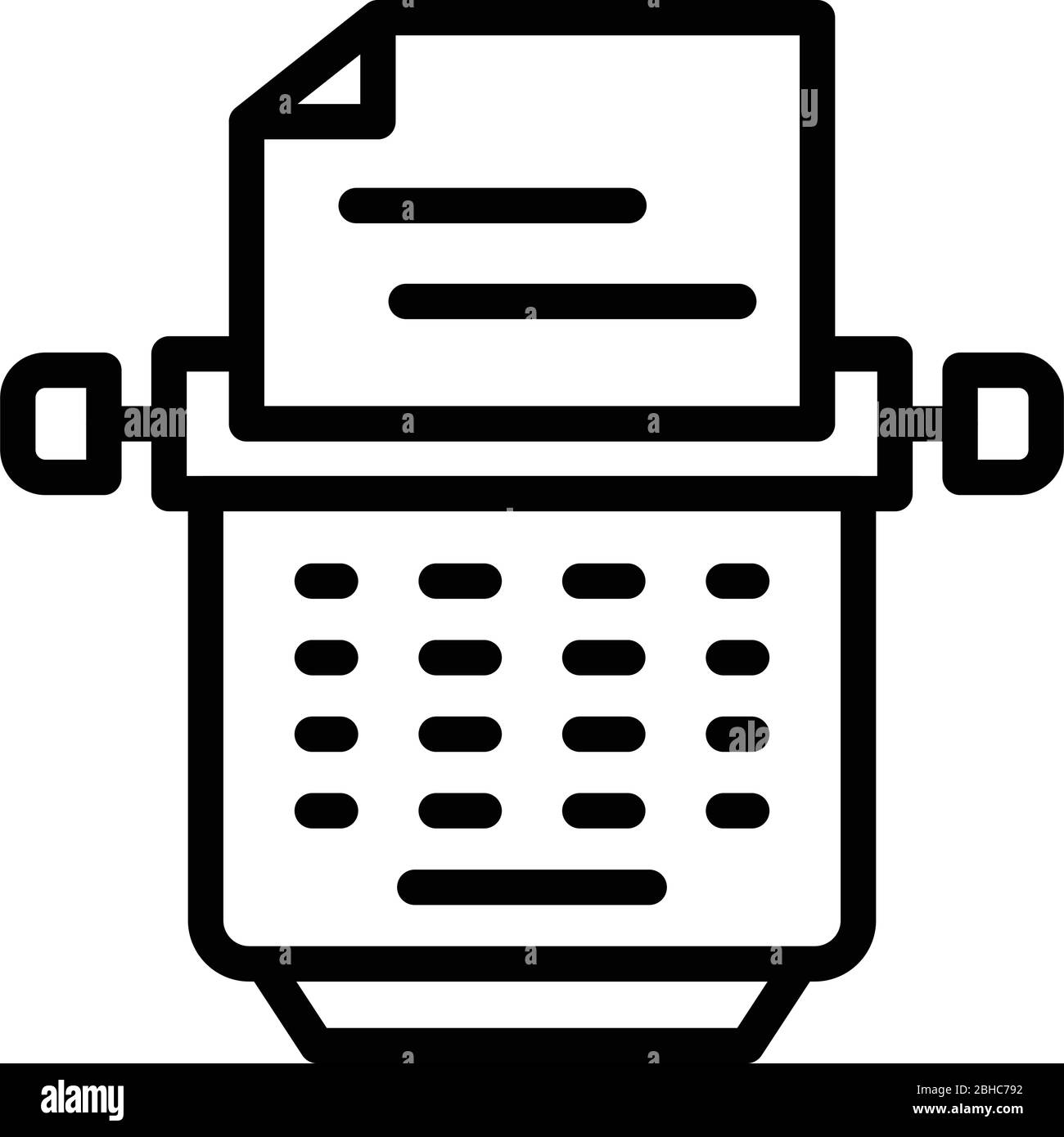 Copywriter line icon outline Cut Out Stock Images & Pictures - Alamy