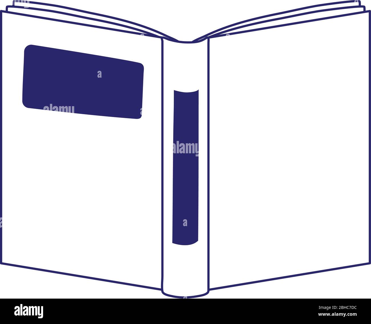 open book literature isolated icon on white background vector ...