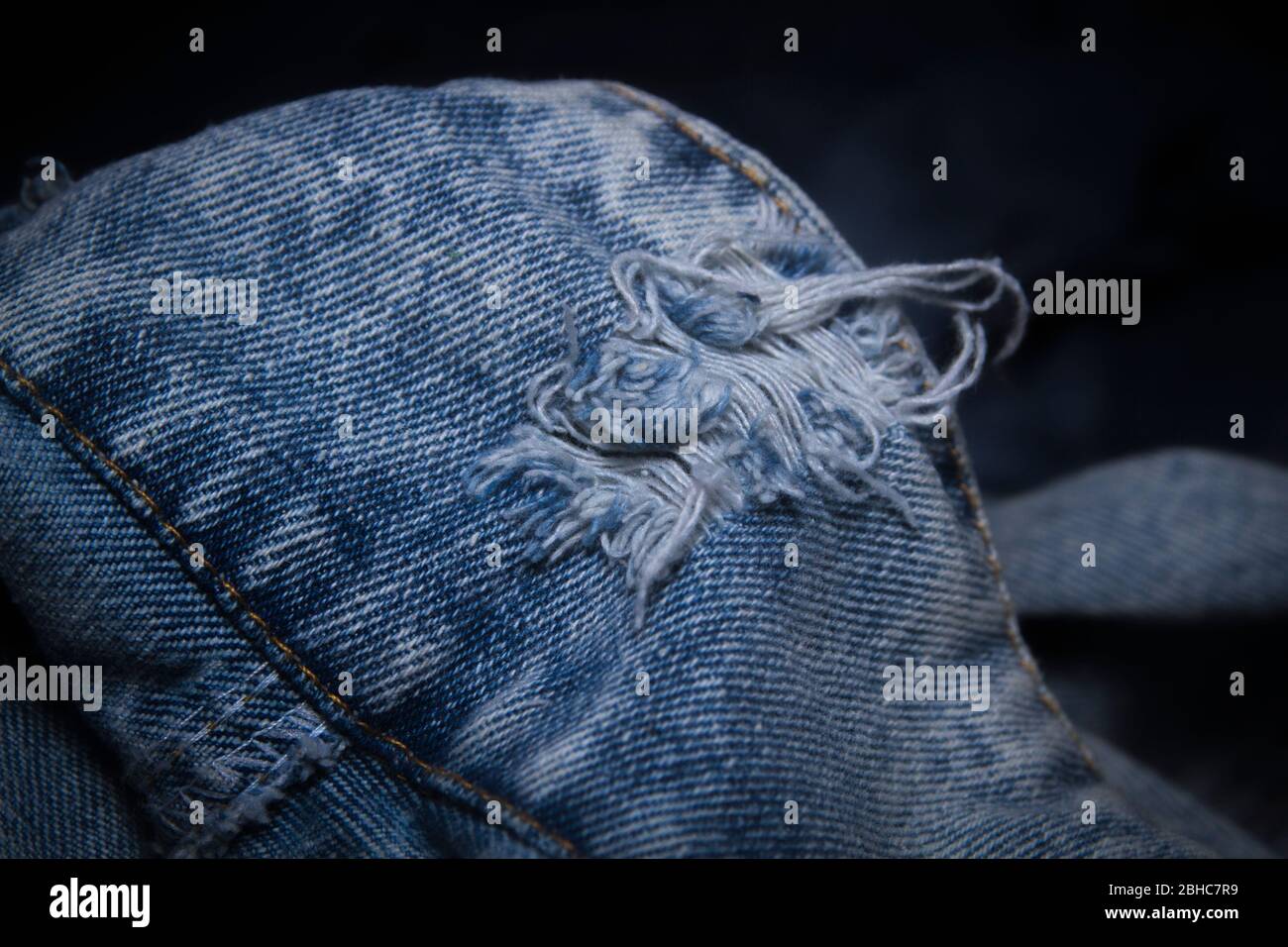 Abstract Distressed Denim Texture Fashion High Resolution Stock ...