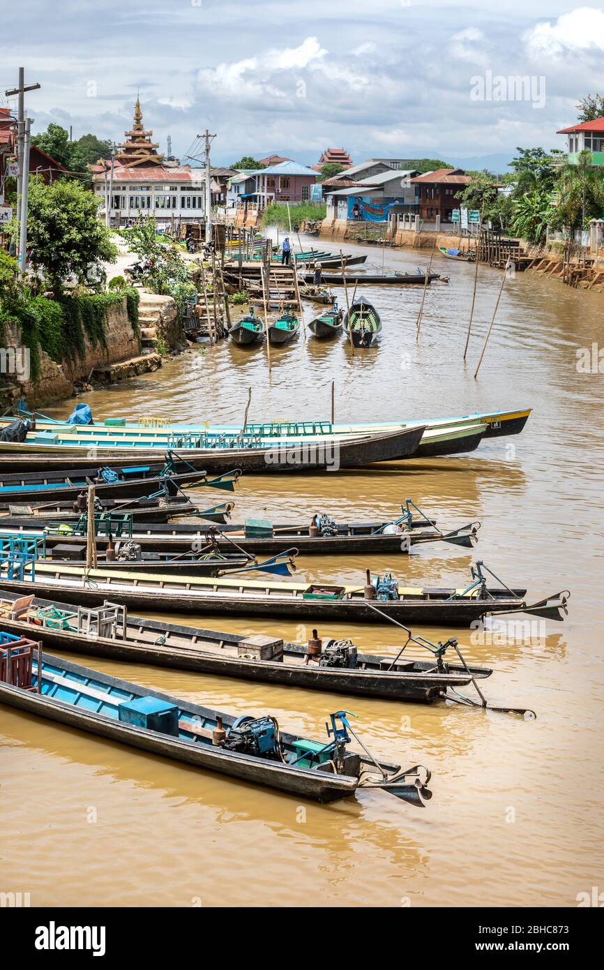 Southeast asia myanmar burma inlay lake agriculture hi-res stock ...