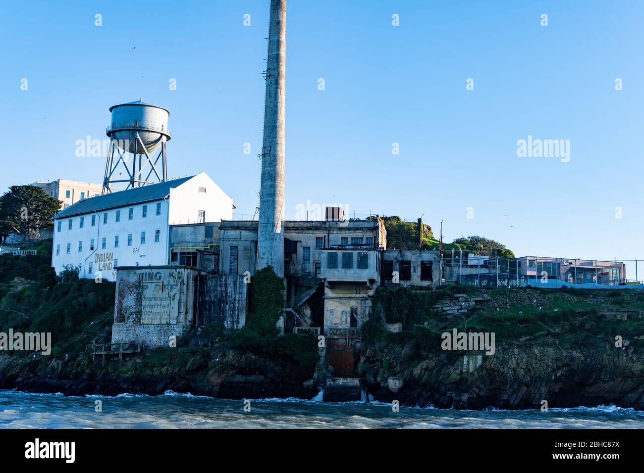 Power plant, Water Tower and the Storehouse warehouse at Alcatraz ...