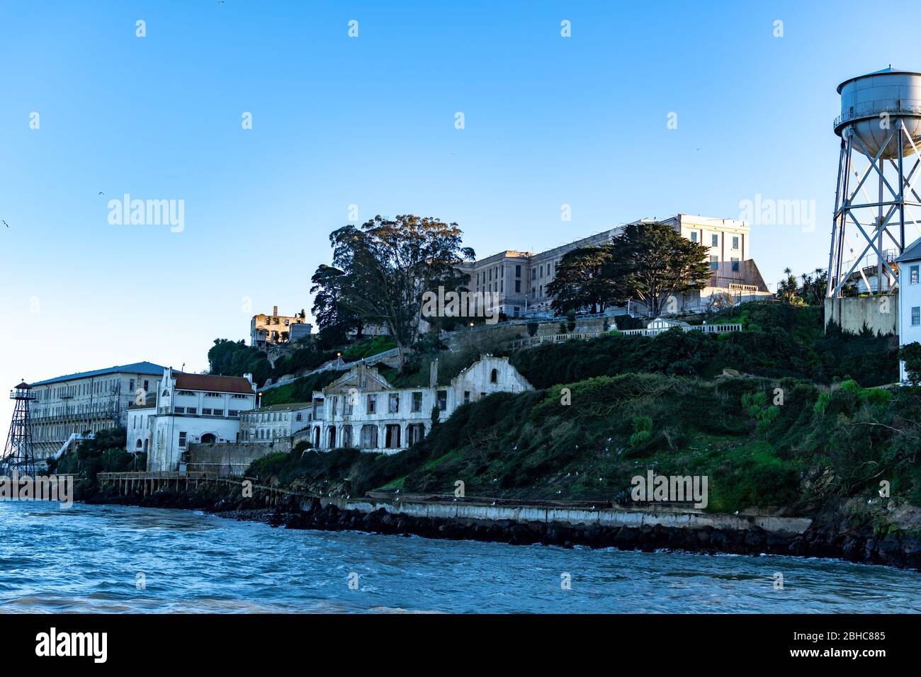 Post Exchange Officers Club and Guardhouse Sally Port at Alcatraz ...