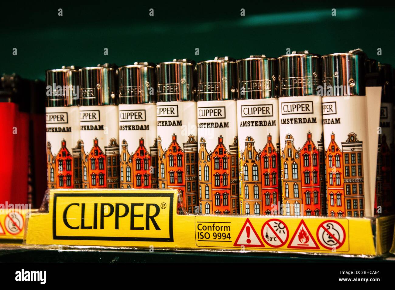 Amsterdam Netherlands April 10, 2019 Closeup of decoratives objects ...