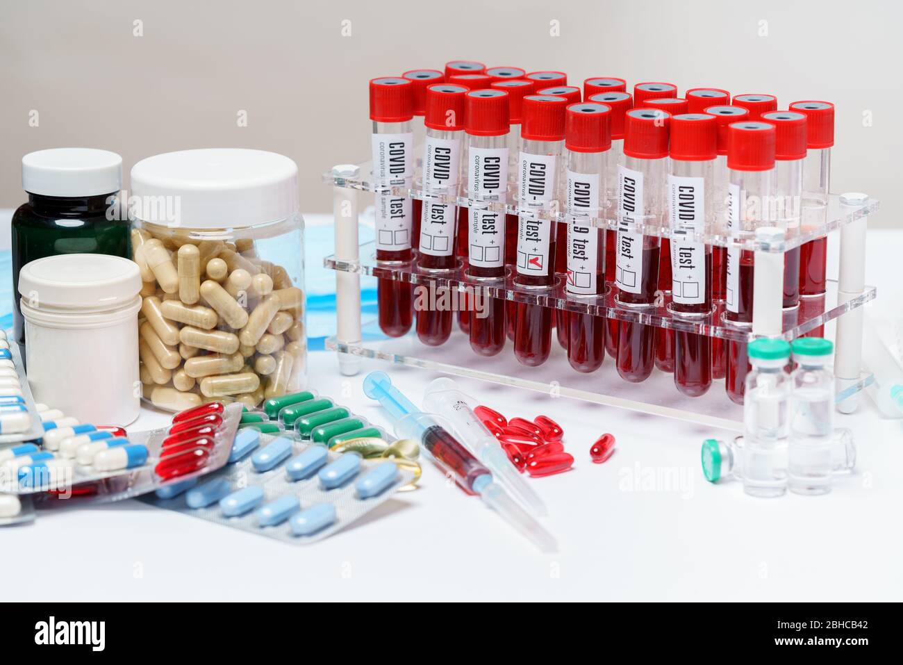 Blood test tubes hi-res stock photography and images - Alamy