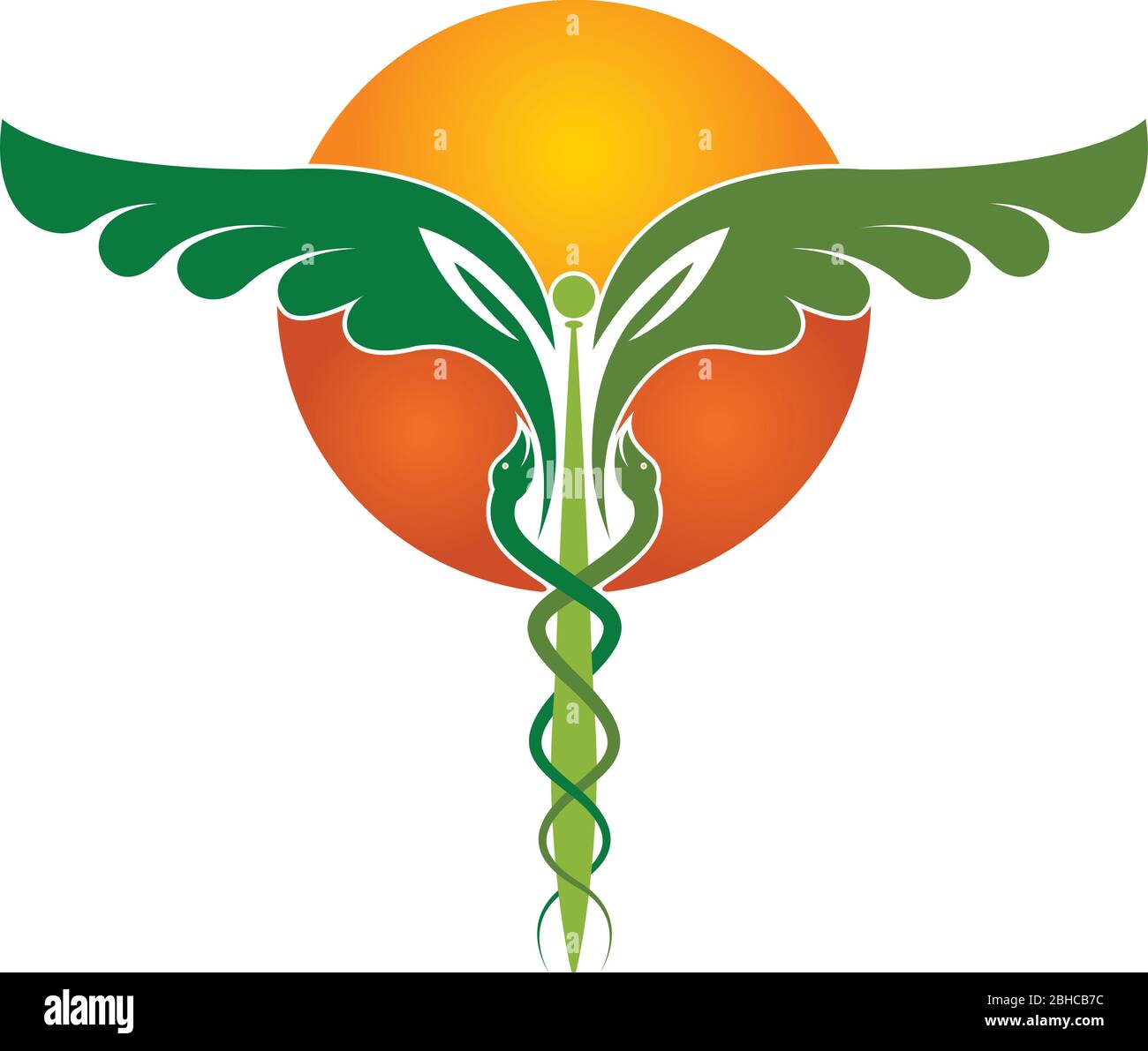 Medical symbol with snakes and cross hi-res stock photography and ...