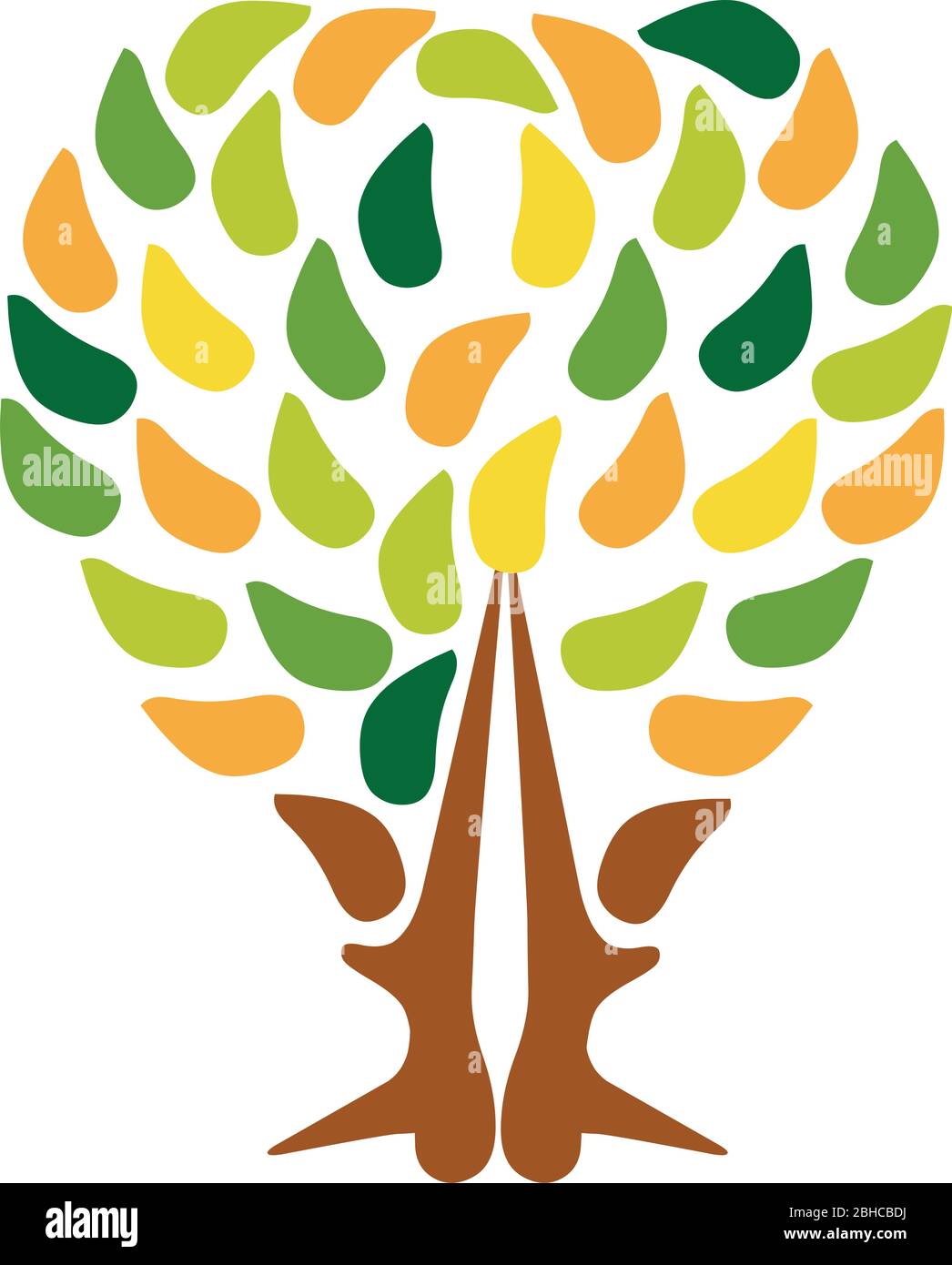 couple tree logo Stock Vector Image & Art - Alamy