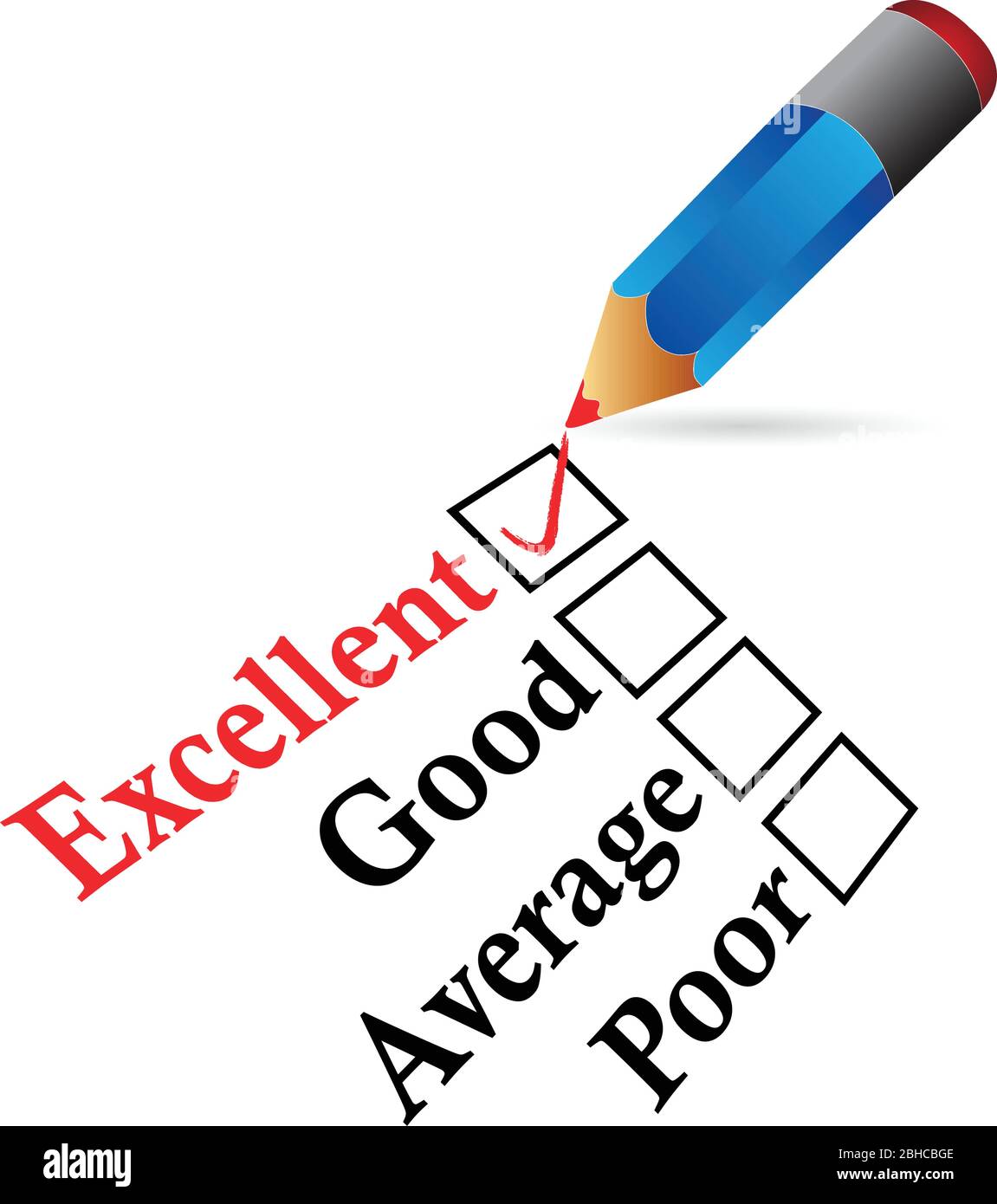 Poor fair excellent good Cut Out Stock Images & Pictures - Alamy