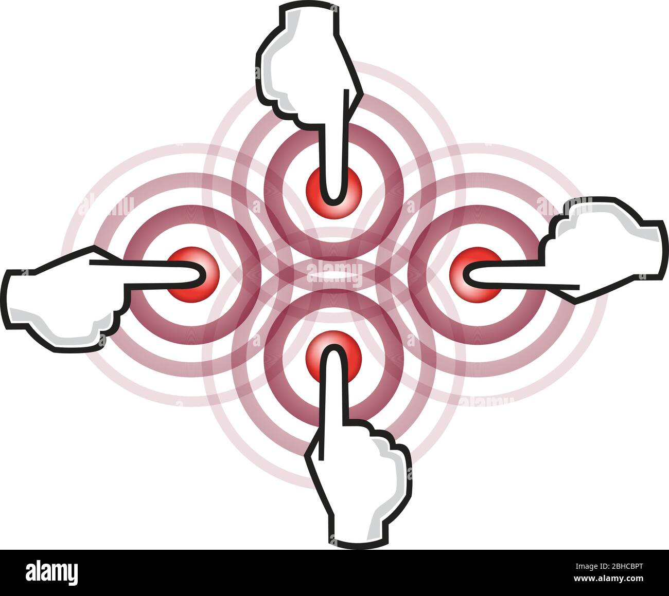 touch hands logo Stock Vector Image & Art - Alamy