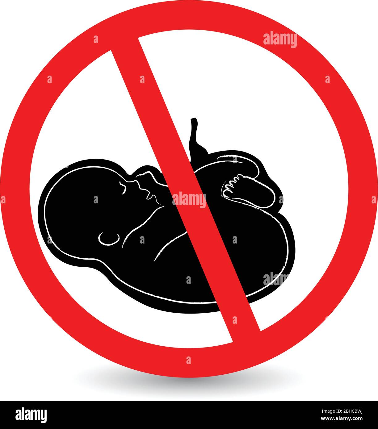 stop abortion sign Stock Vector Image & Art - Alamy