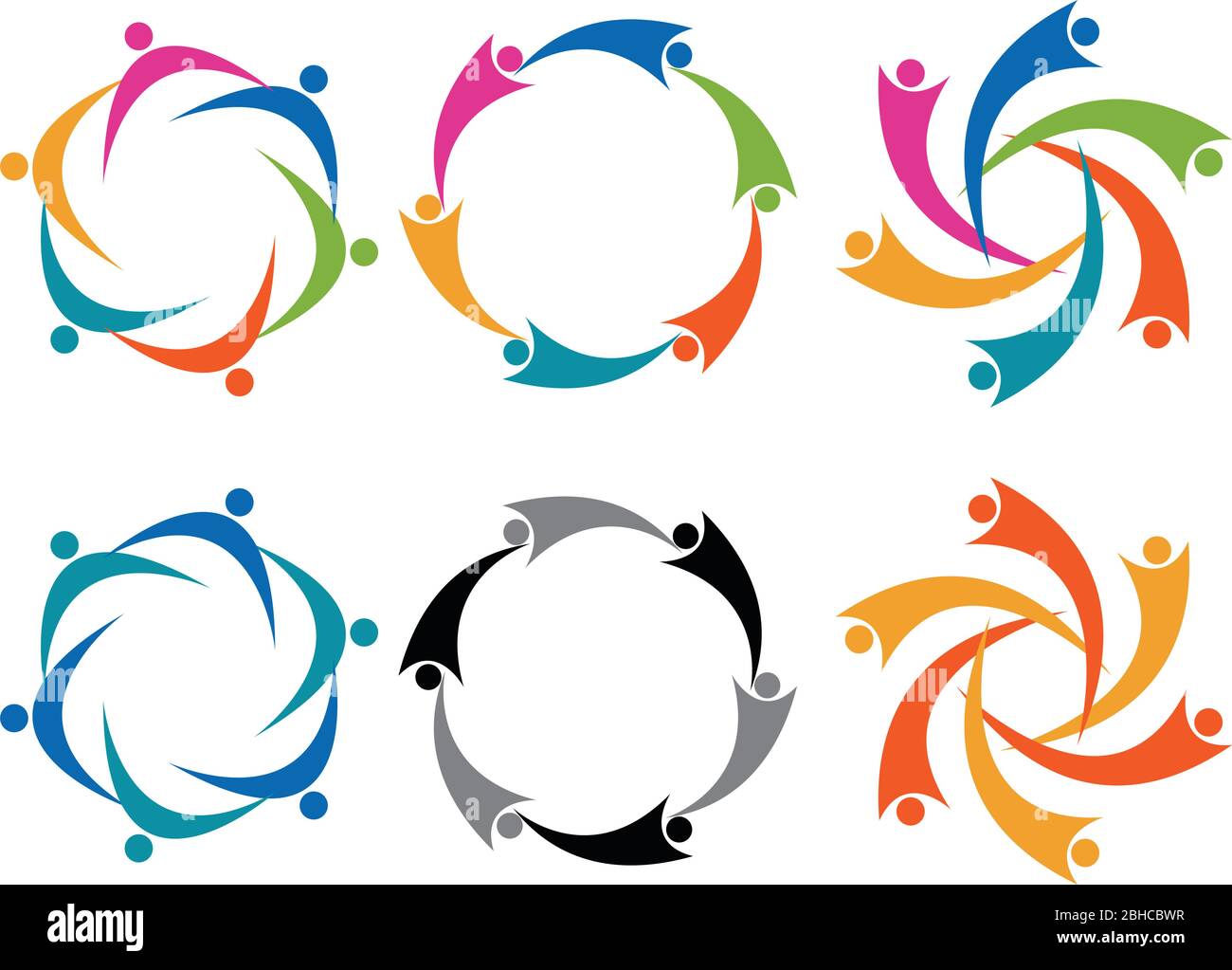 Circle and circular logos Stock Vector Images - Alamy