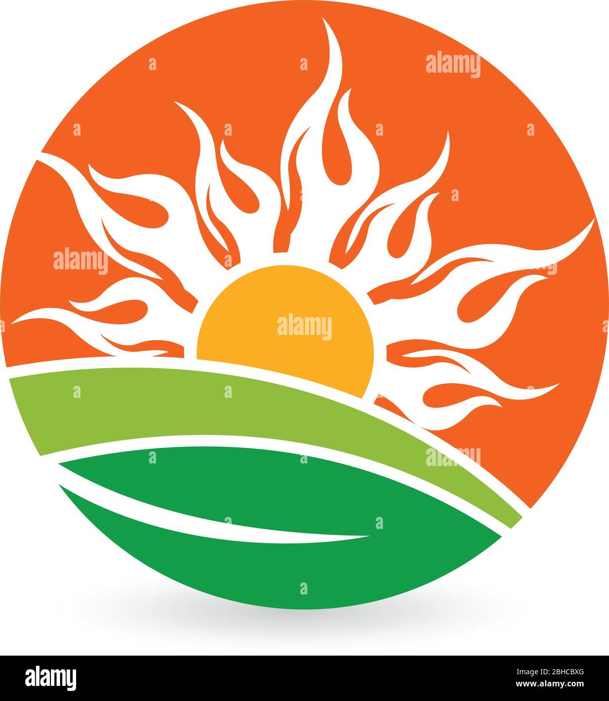 natural sun logo Stock Vector Image & Art - Alamy