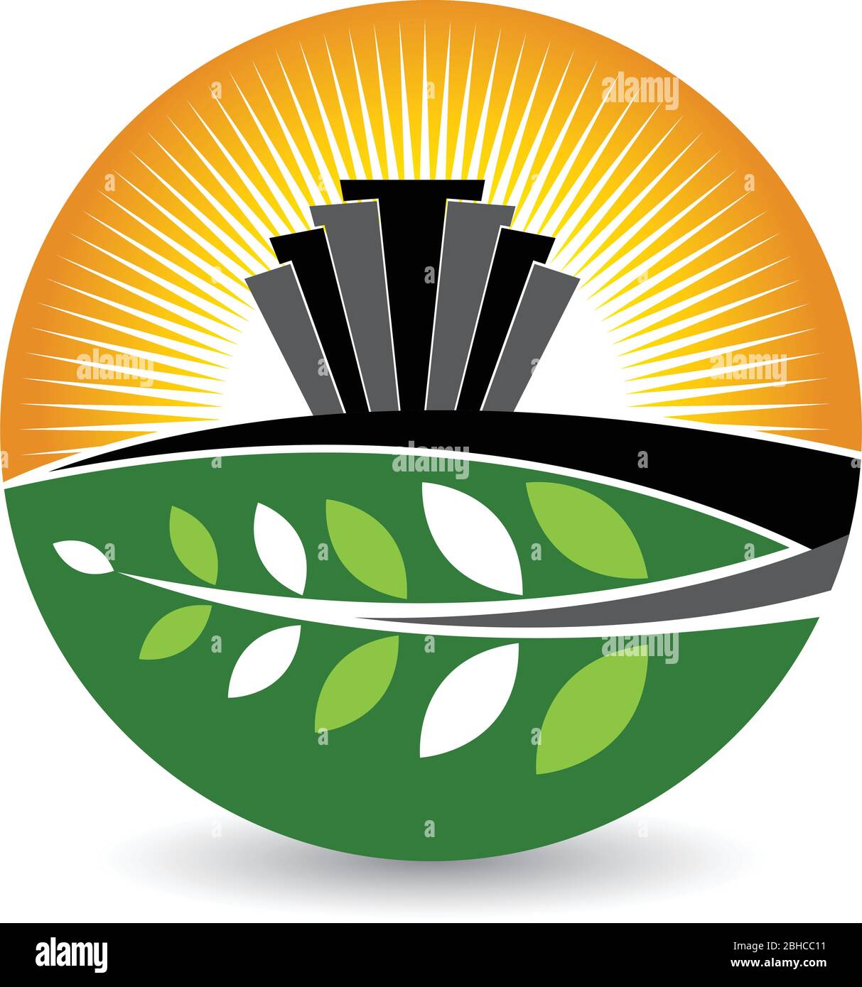 Eco building logo Stock Vector Image & Art - Alamy