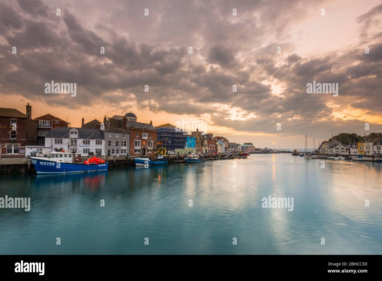 Weymouth, Dorset, UK. 25th April 2020. UK Weather. A dramatic sky at ...