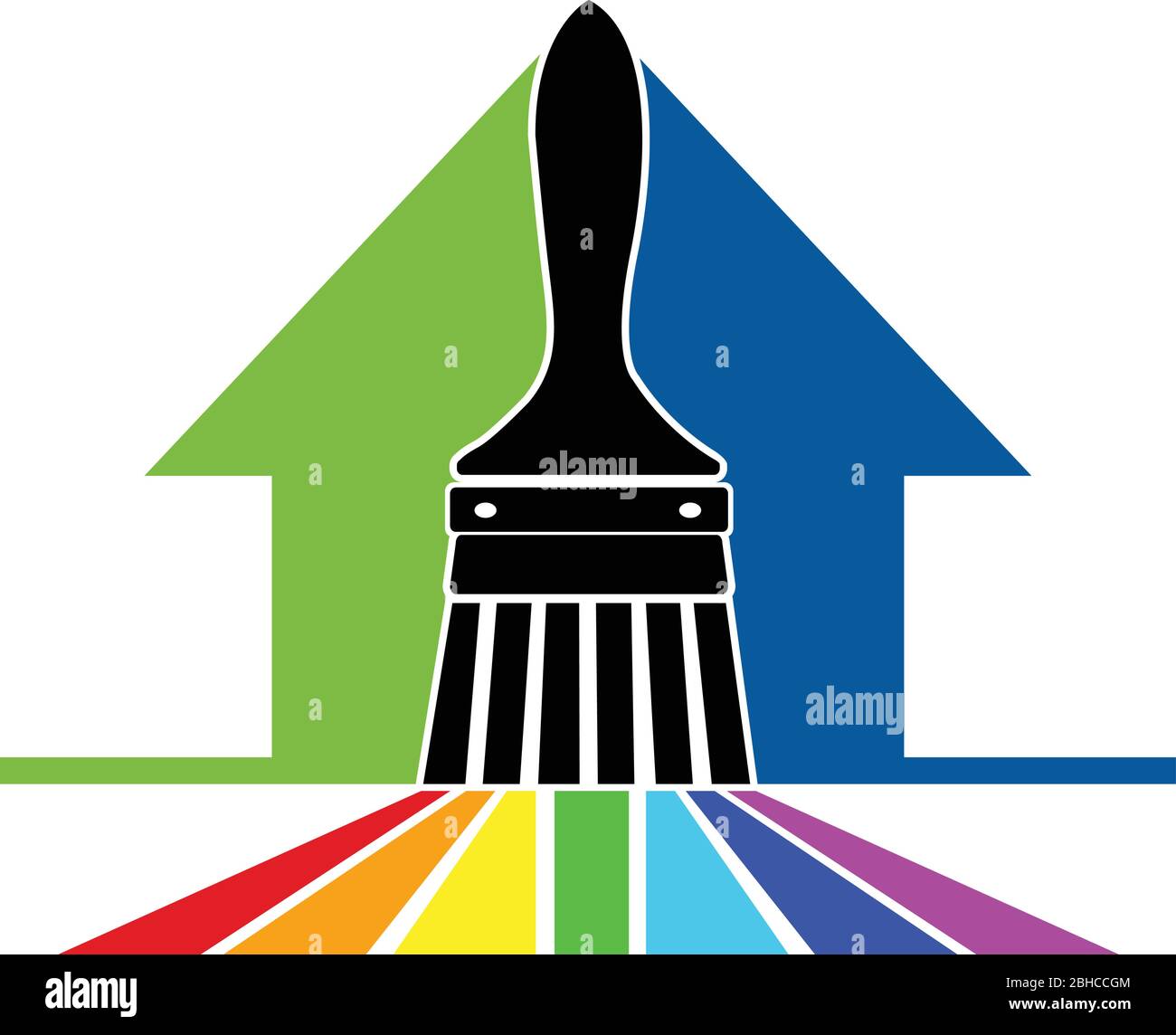 paint brush logo Stock Vector Image & Art - Alamy