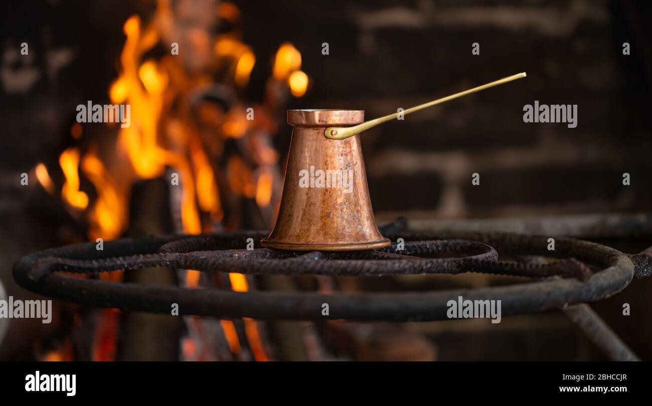 Coffee pot for open fire hi-res stock photography and images - Alamy