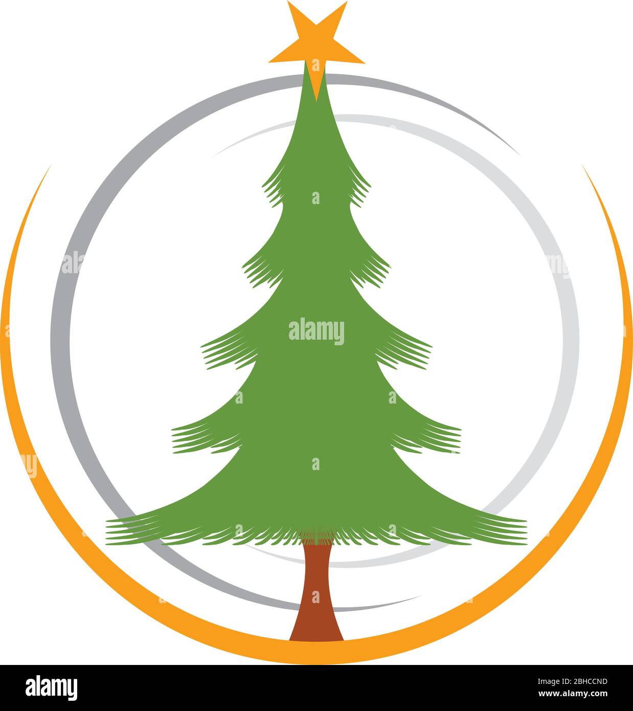 Christmas tree logo Stock Vector Image & Art - Alamy