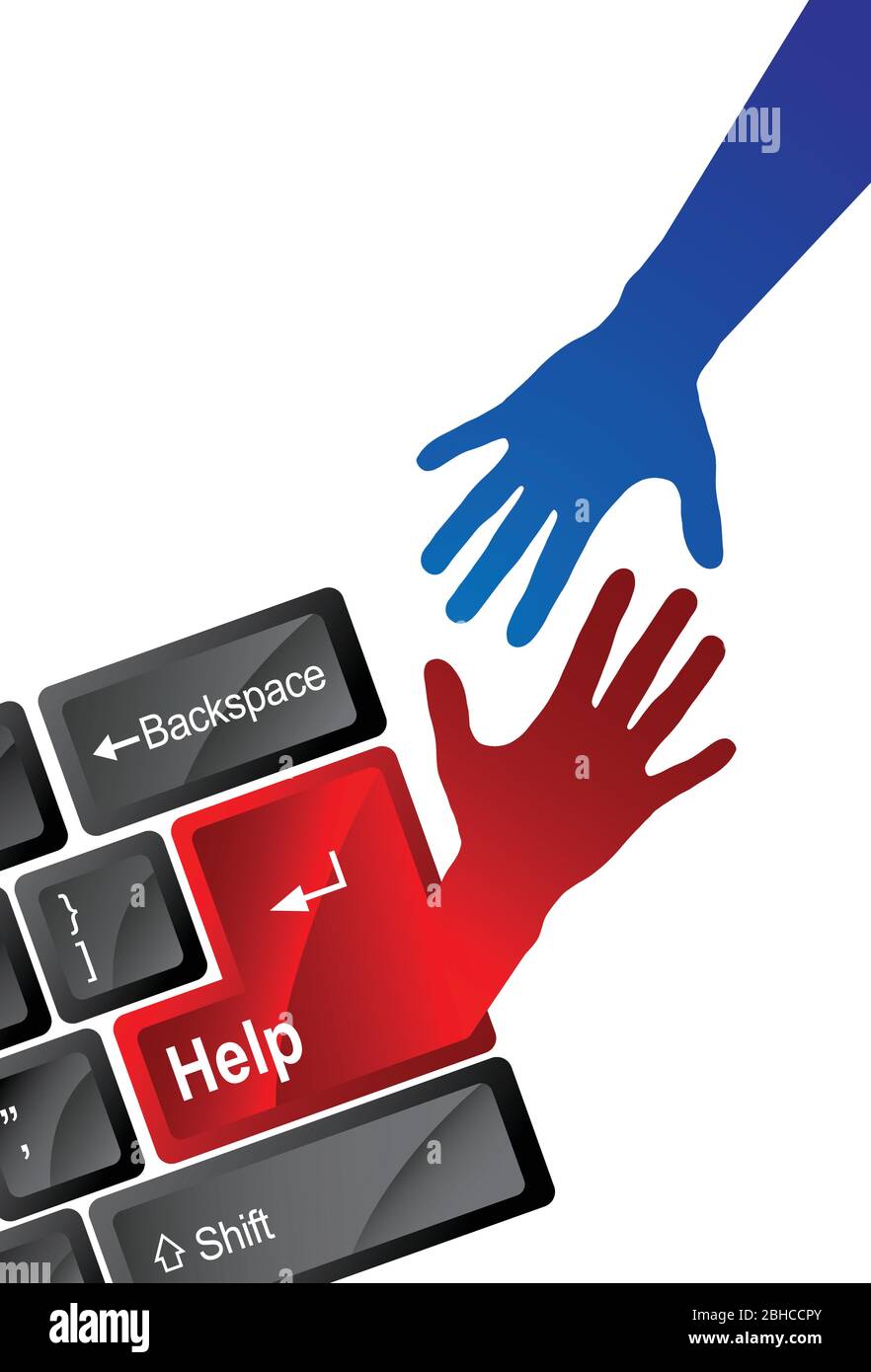 technology help hand logo Stock Vector Image & Art - Alamy
