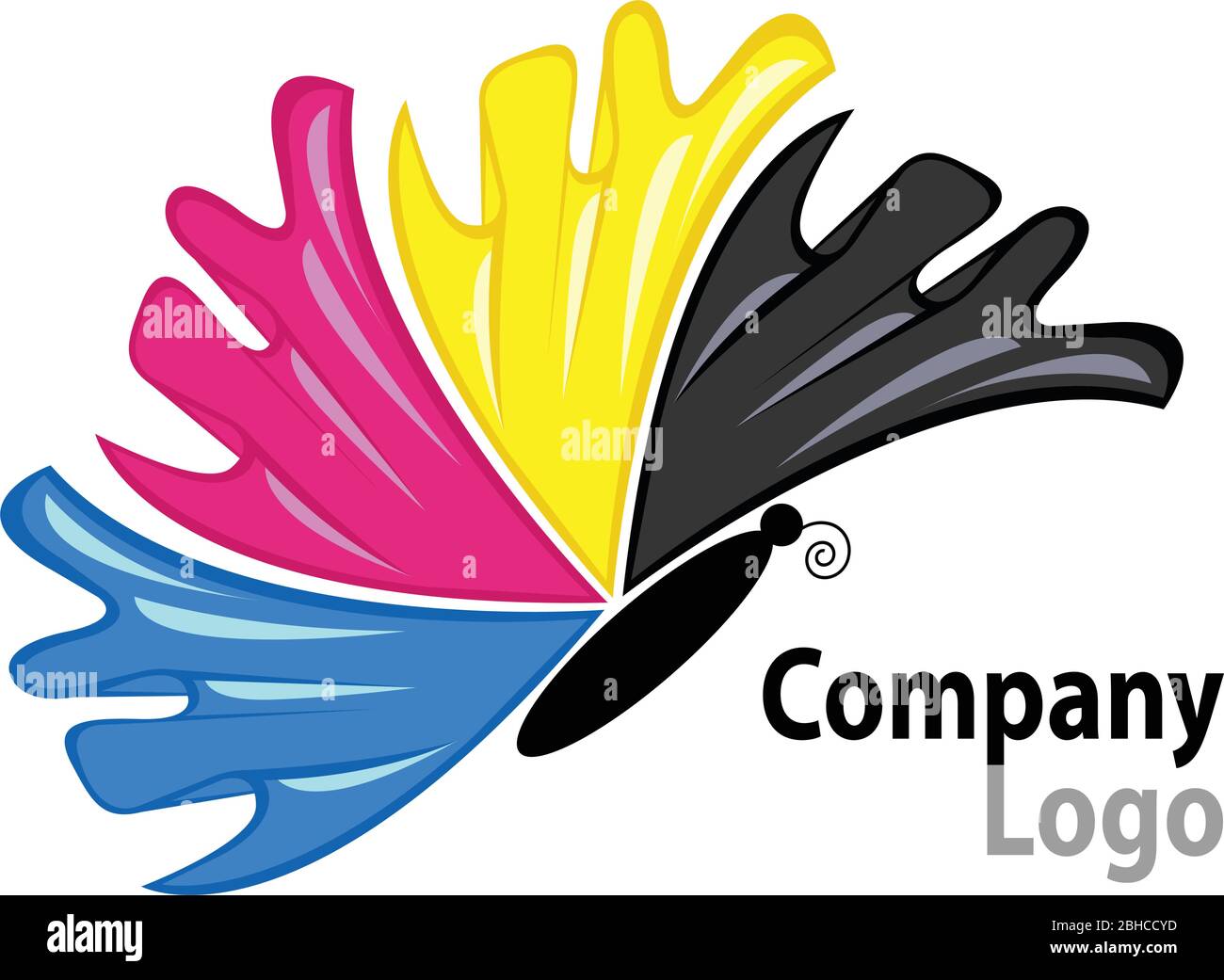 Cmyk butterfly hi-res stock photography and images - Alamy