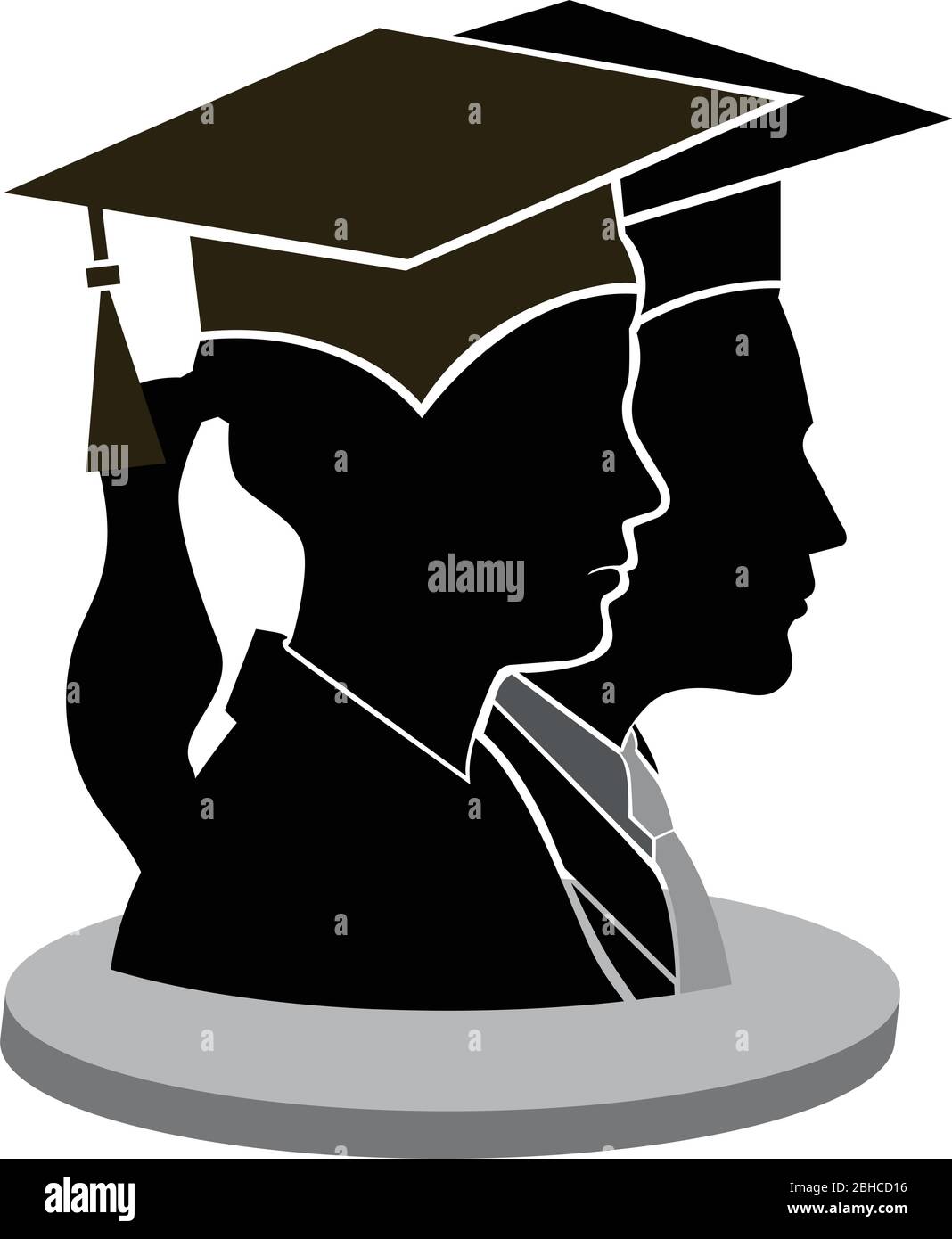 graduation couple logo Stock Vector Image & Art - Alamy