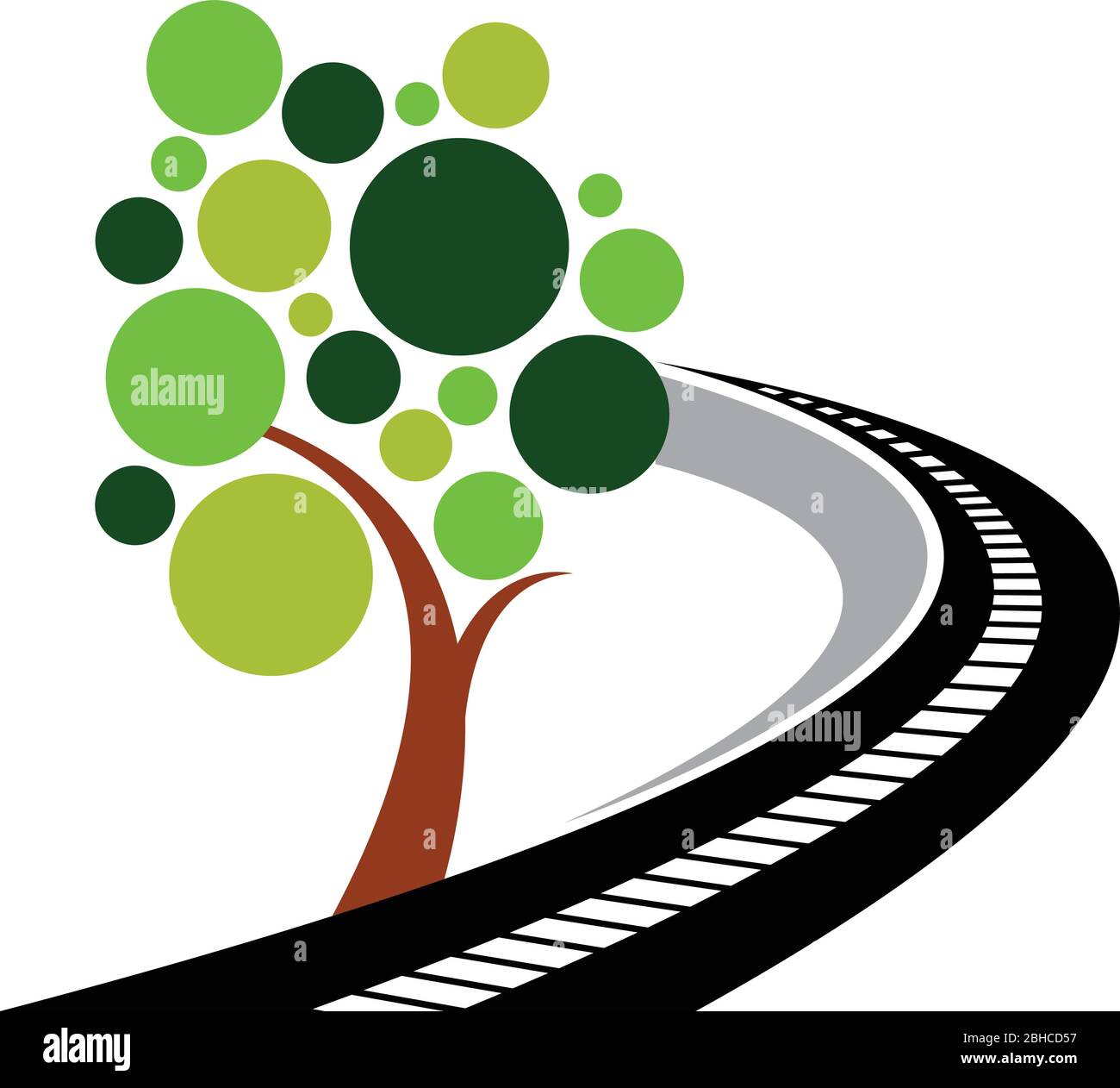 road tree logo Stock Vector Image & Art - Alamy