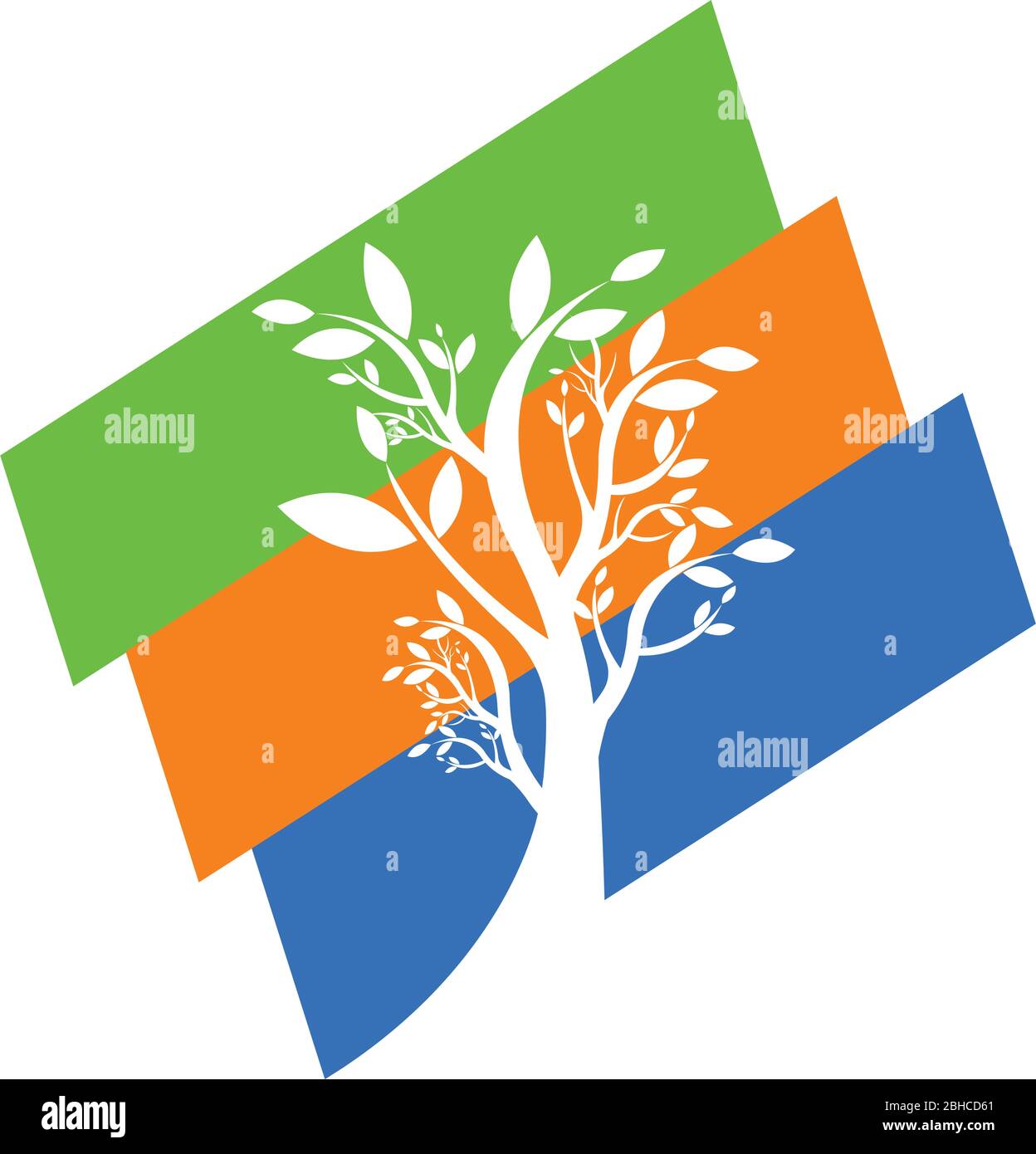 Square trunk tree Stock Vector Images - Alamy