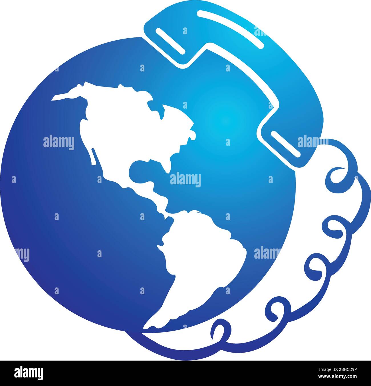 Telecommunication logo Stock Vector Images - Alamy