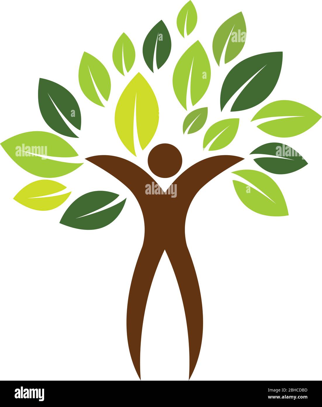 tree man logo Stock Vector Image & Art - Alamy