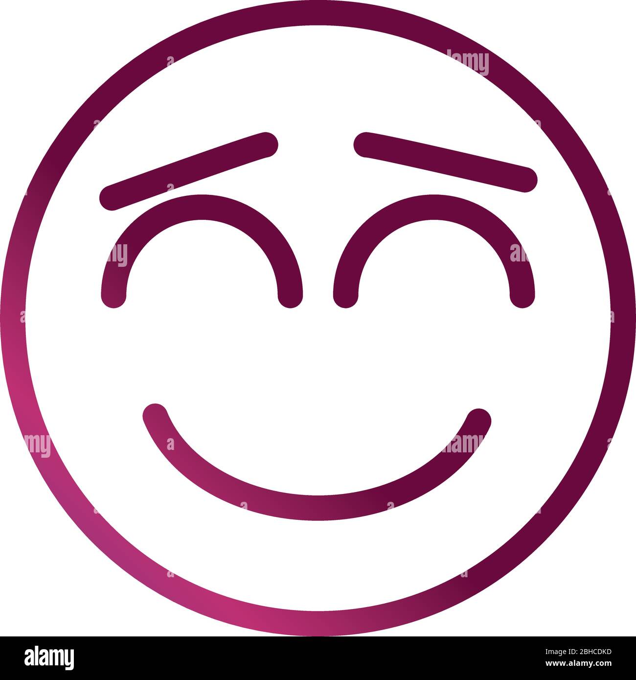 close eyes funny smiley emoticon face expression vector illustration ...