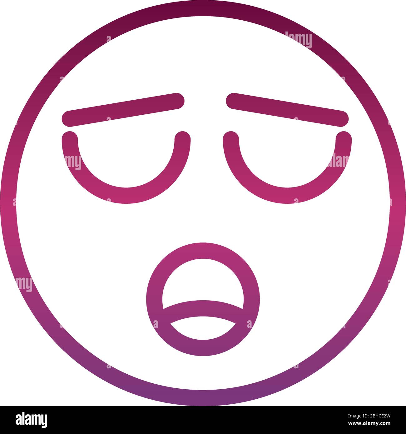 hushed funny smiley emoticon face expression vector illustration ...