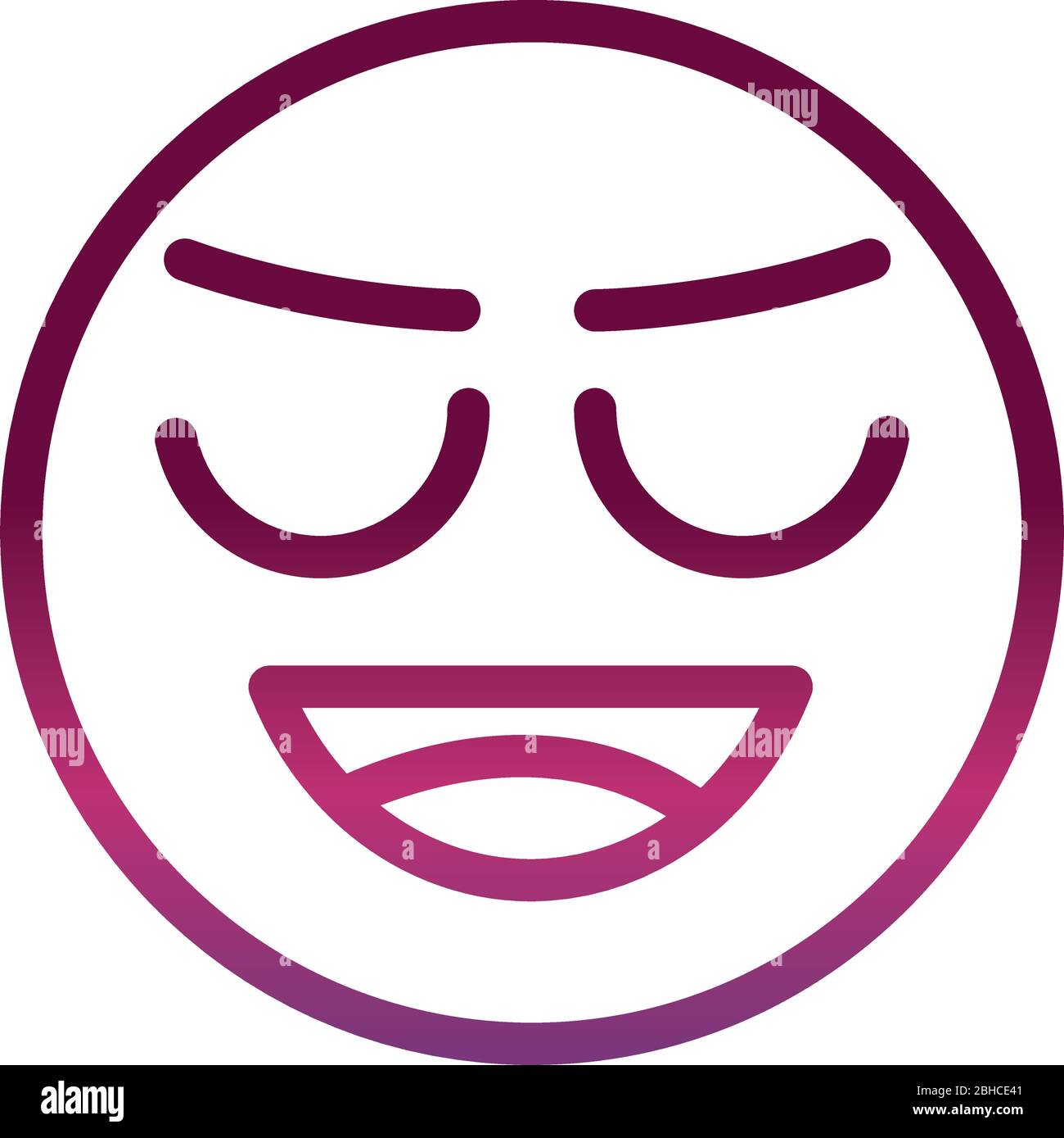 Embarrassed smile Stock Vector Images - Alamy
