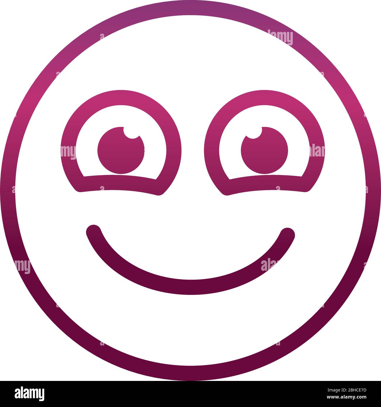funny smiley happy emoticon face expression vector illustration ...