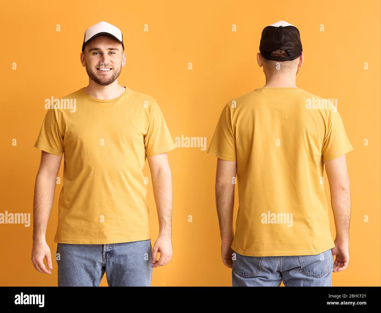 Wearing baseball cap back to front hi-res stock photography and images ...