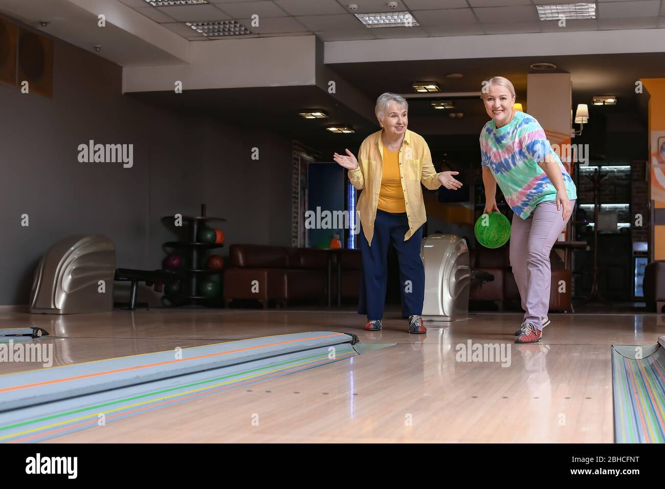 Elderly People Bowling High Resolution Stock Photography and Images - Alamy