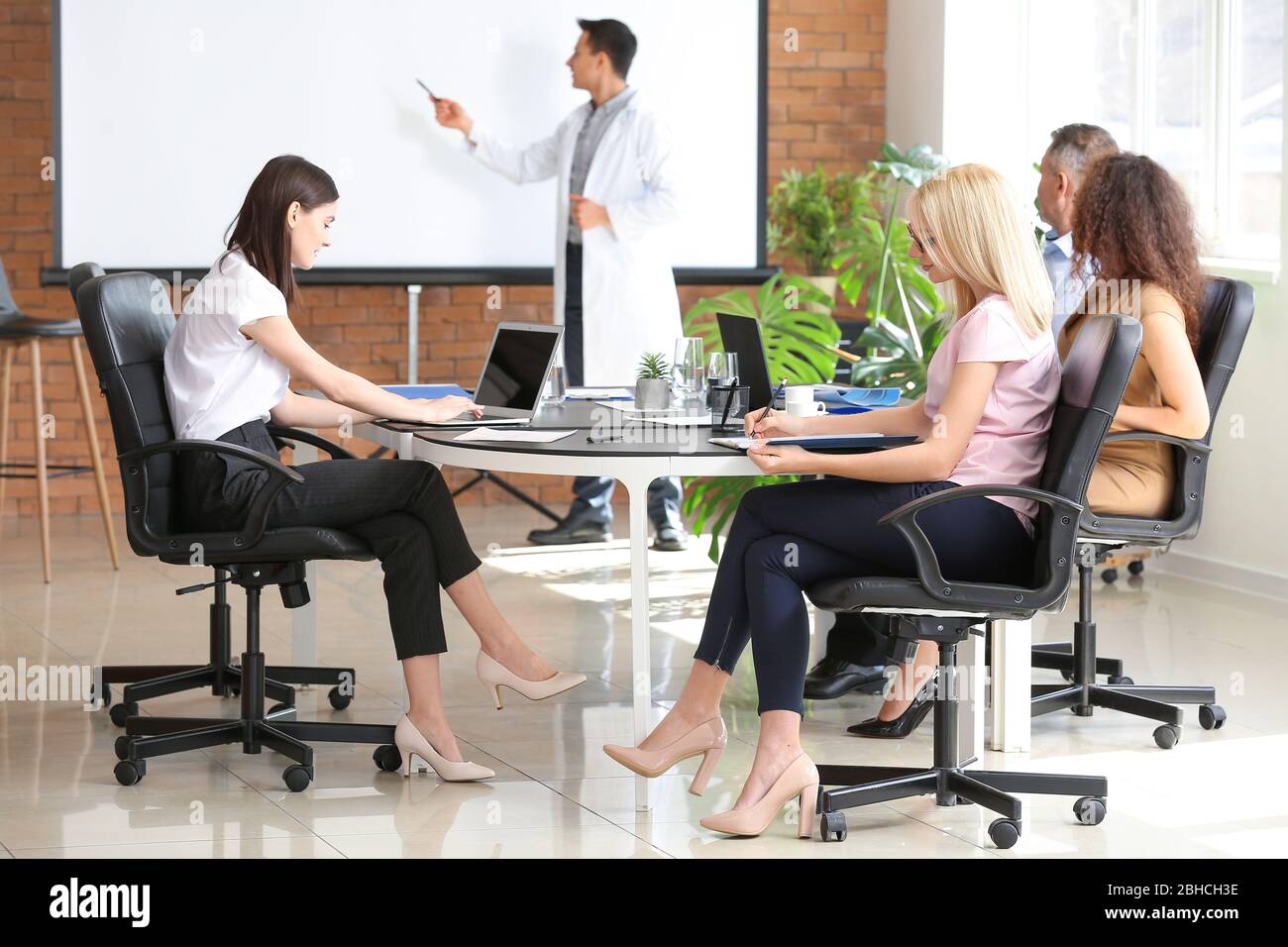 Group of students during lecture at medical university Stock Photo - Alamy