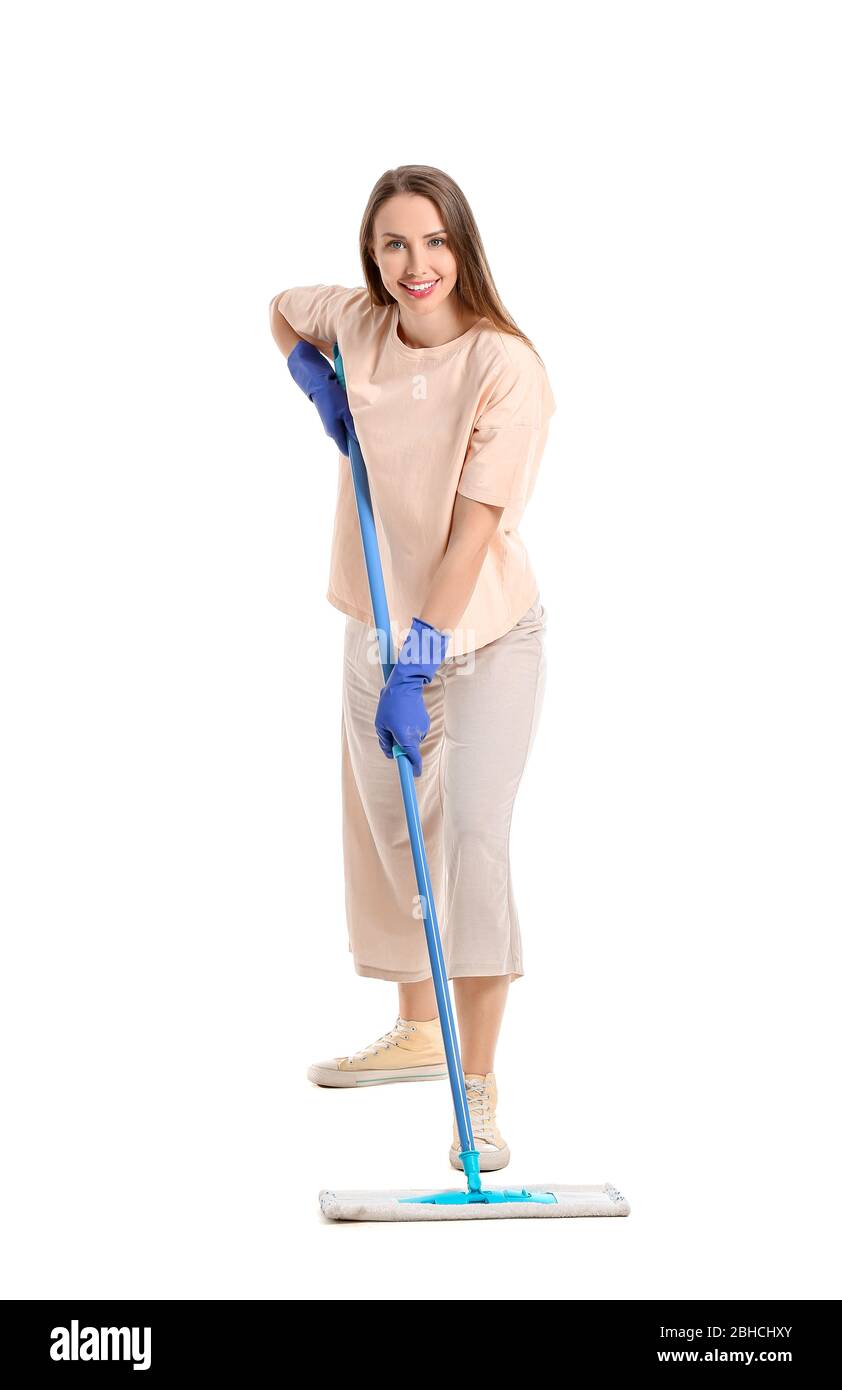 Wet woman on floor Cut Out Stock Images & Pictures - Alamy