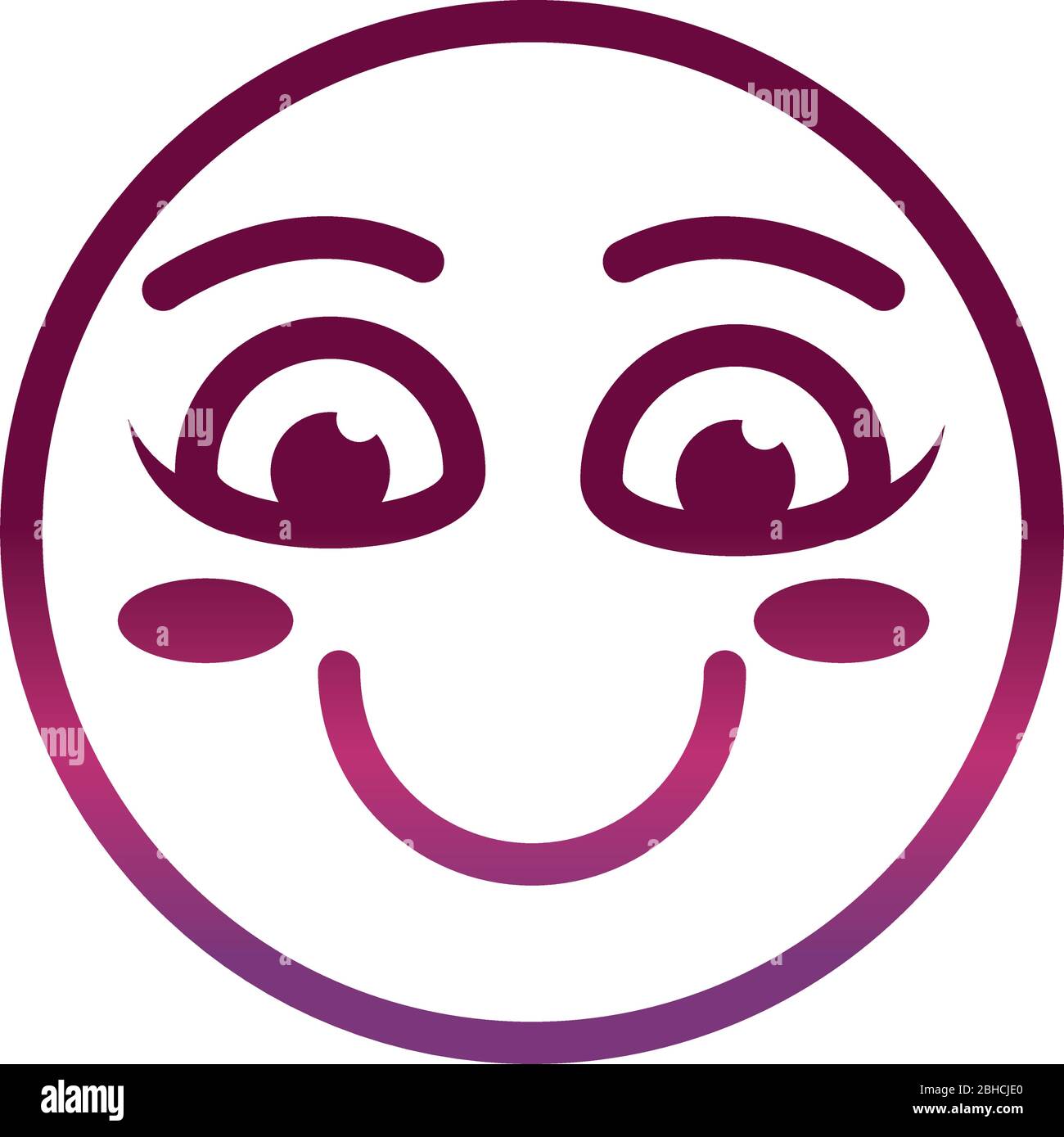 funny smiley emoticon face expression vector illustration gradient ...