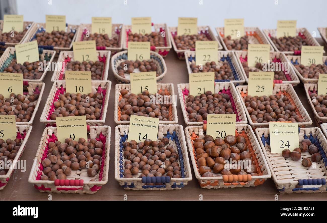 Infiesto hazelnut festival hi-res stock photography and images - Alamy