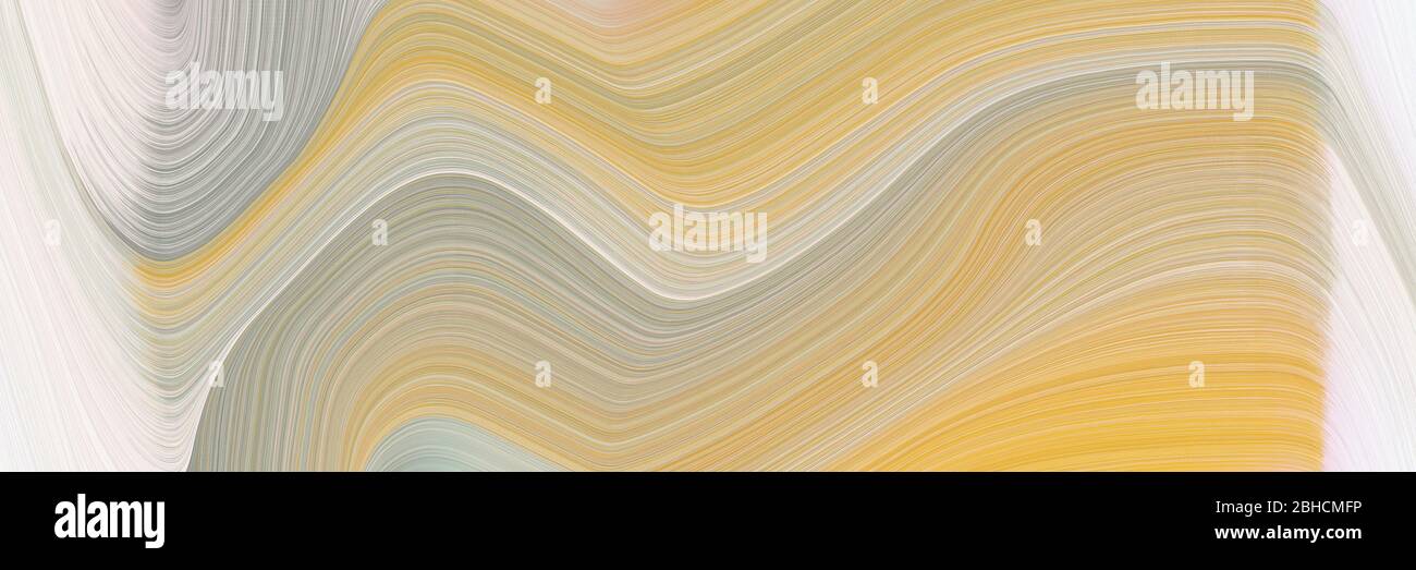 abstract surreal banner with tan, linen and golden rod colors. fluid ...