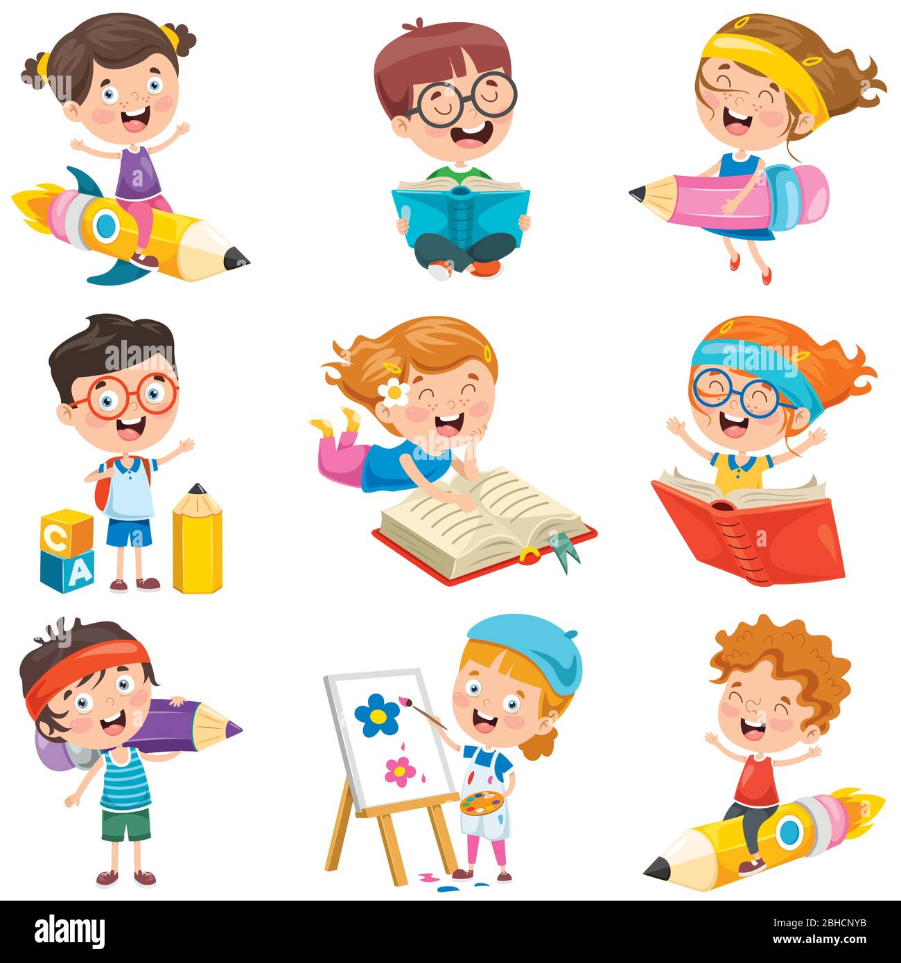 Concept Design For Children Education Stock Vector Image & Art - Alamy
