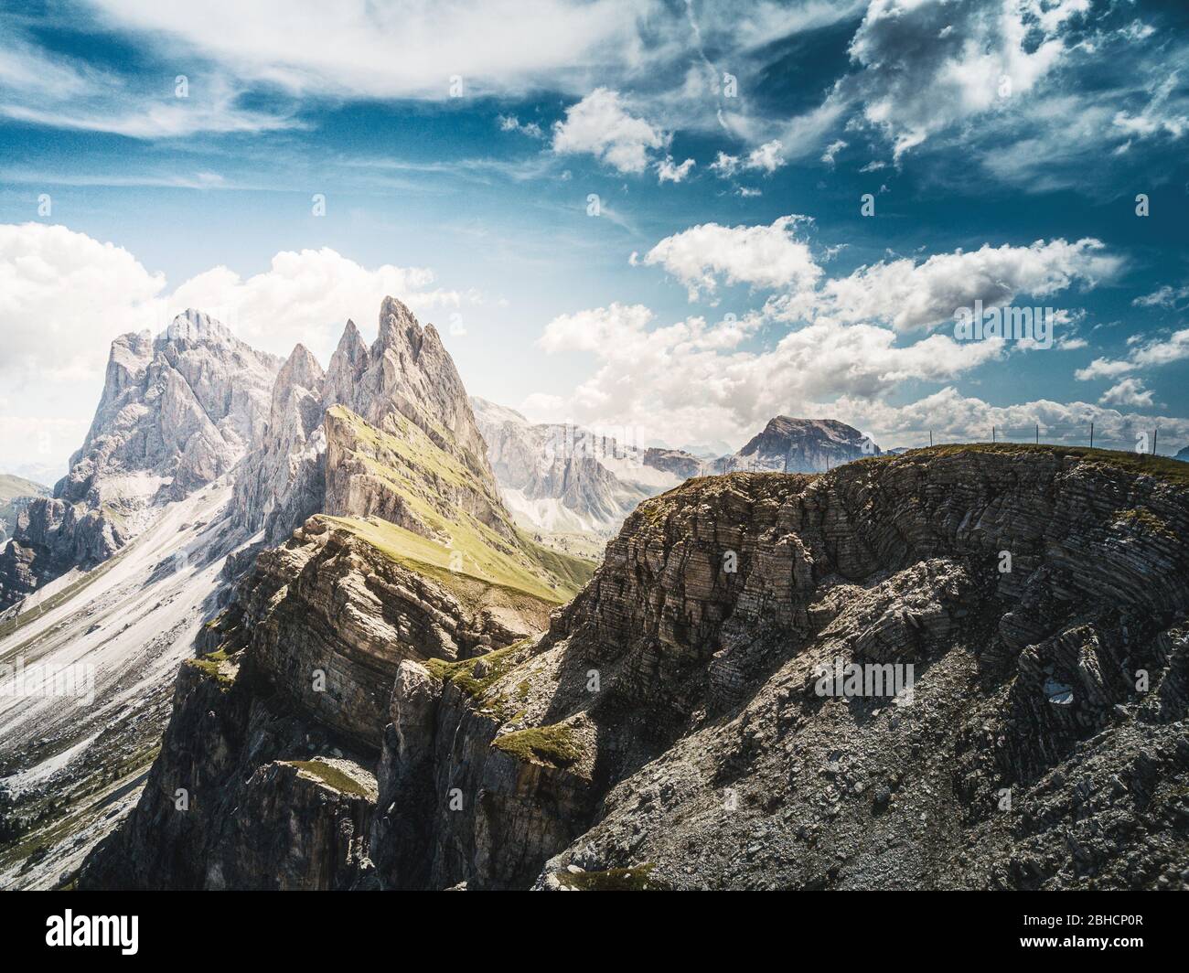 Panorama from seceda mountain hi-res stock photography and images - Alamy