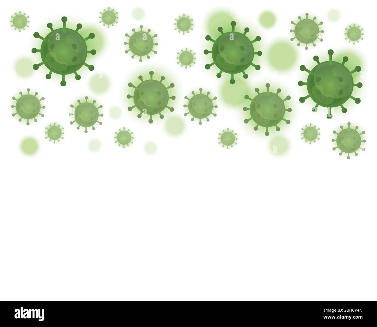 Graphic illustration of Corona virus, covid-19 background, Green virus ...