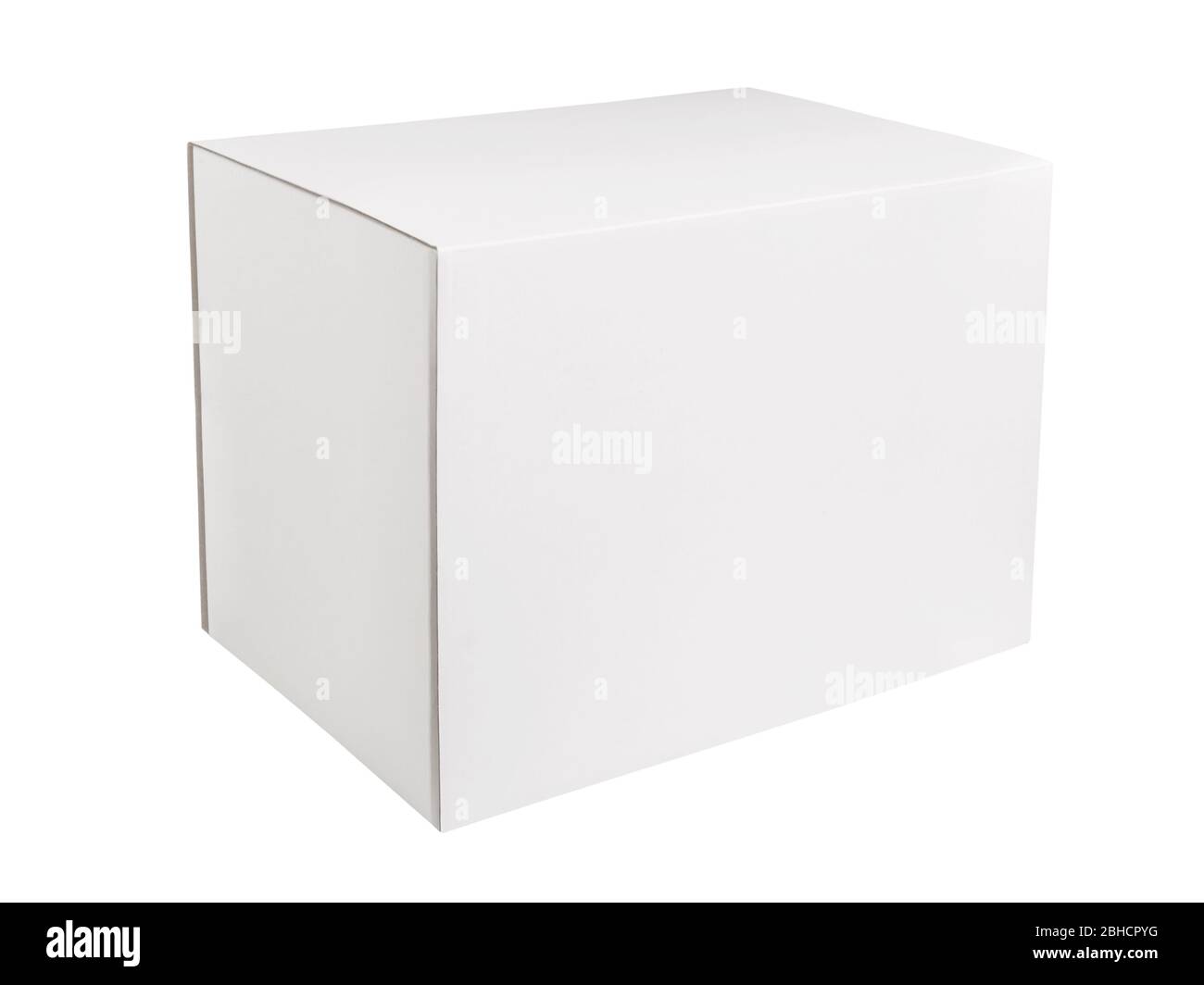 White rectangular cardboard box isolated on white background Stock ...