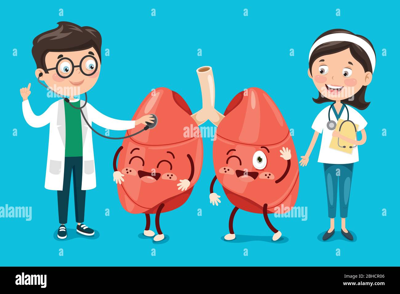 Lungs damage anatomy Stock Vector Images - Alamy