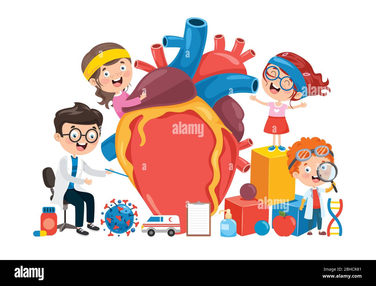Child care workers Stock Vector Images - Alamy